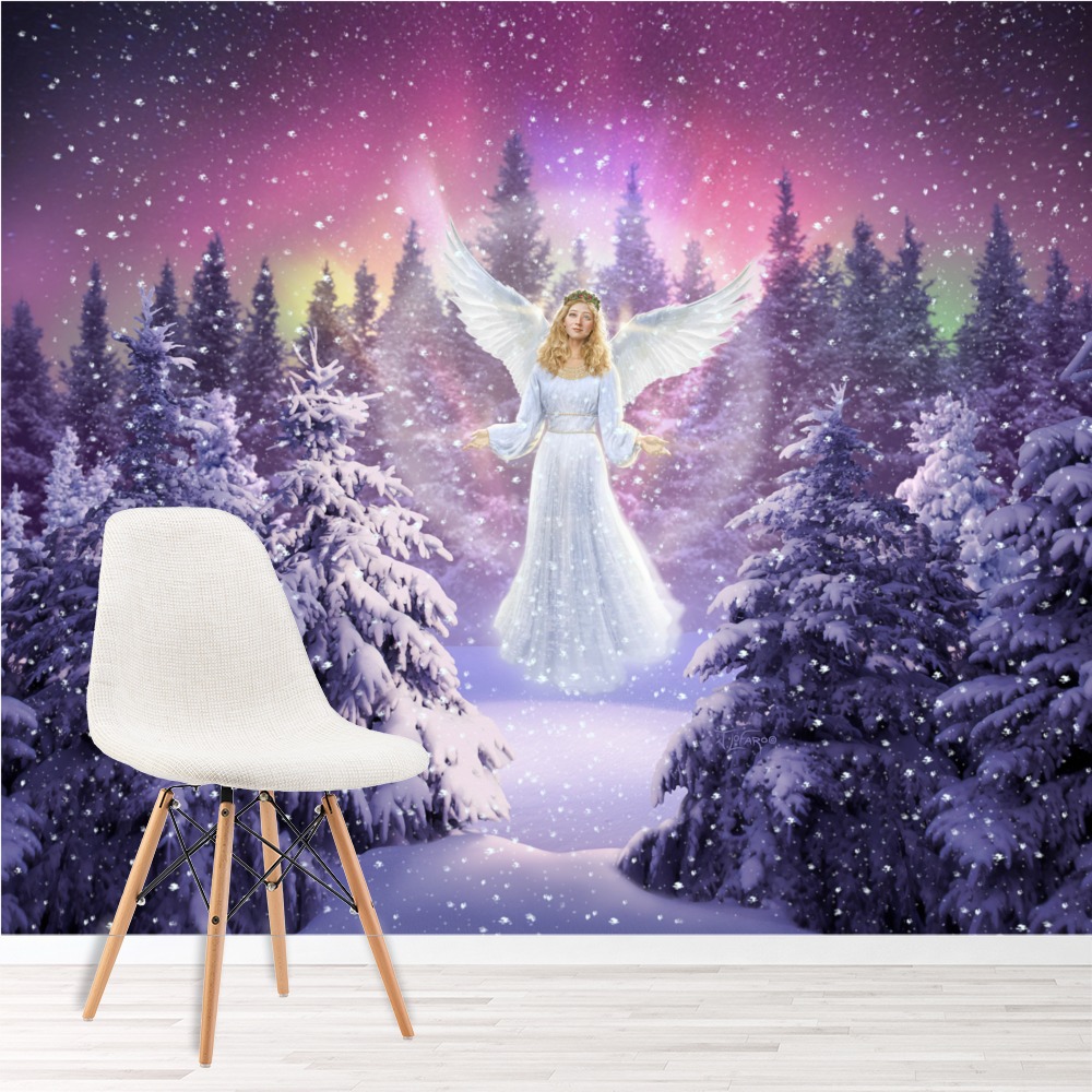 Snow Angel Wall Mural by Jerry Lofaro