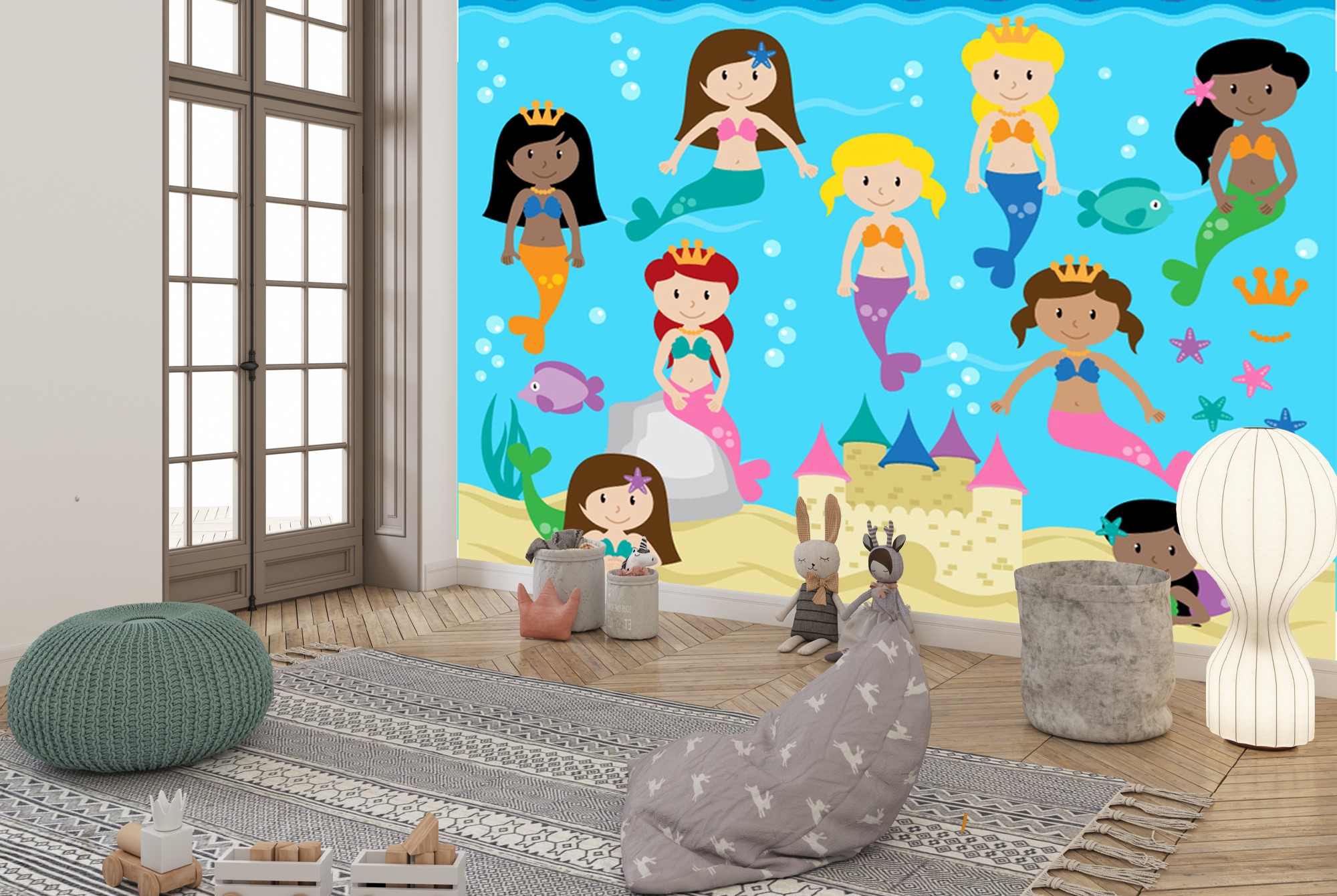 Mermaids Wallpaper Wall Mural