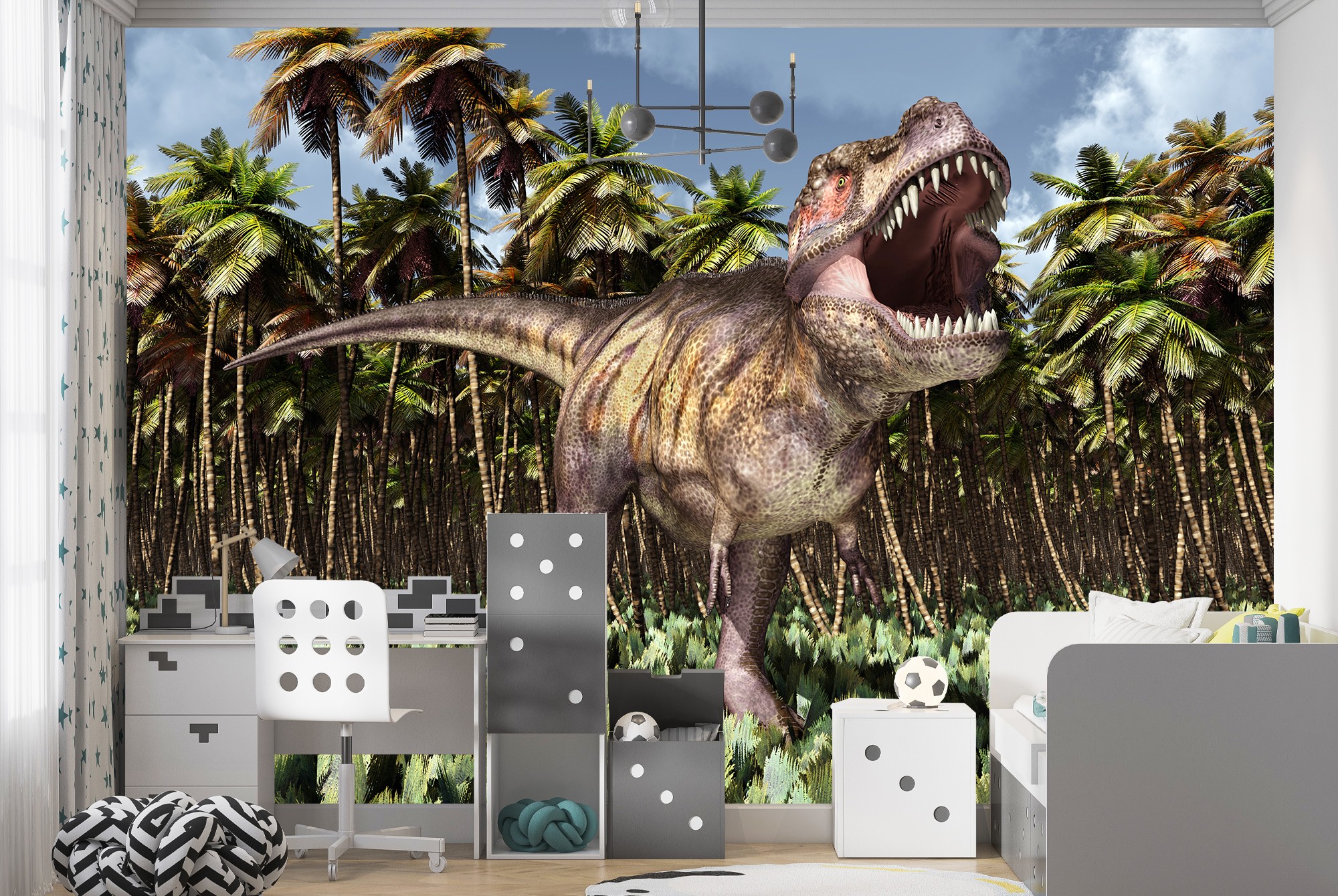 T-Rex Wallpaper Wall Mural