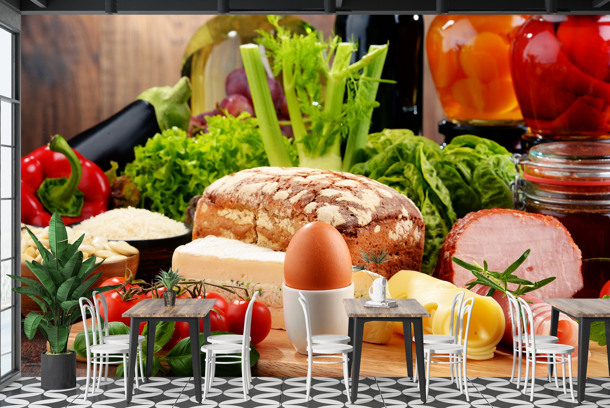 Fresh Food Wallpaper Wall Mural