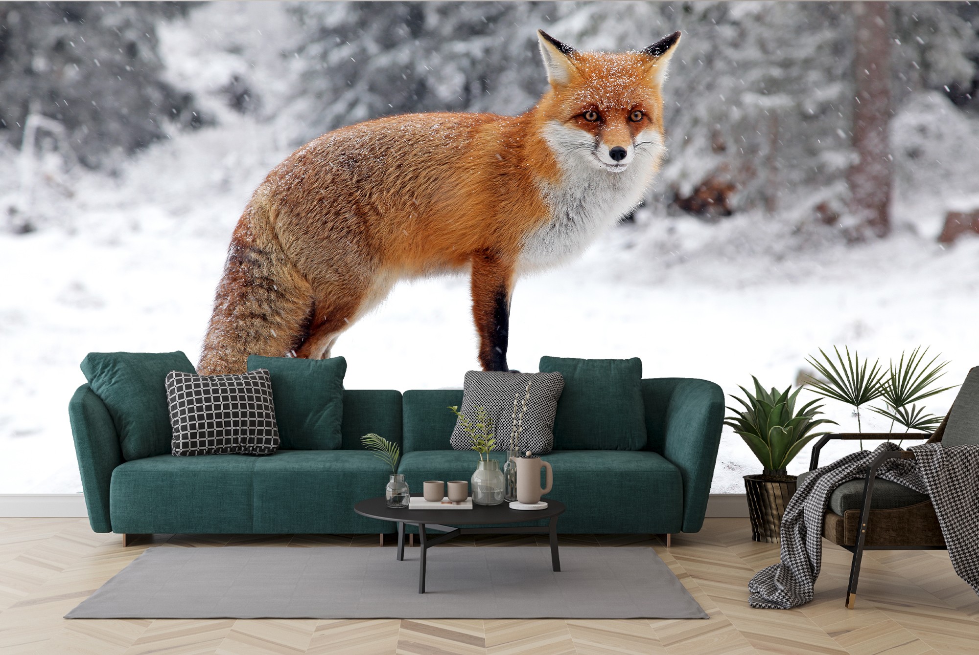 Fox Wallpaper Wall Mural