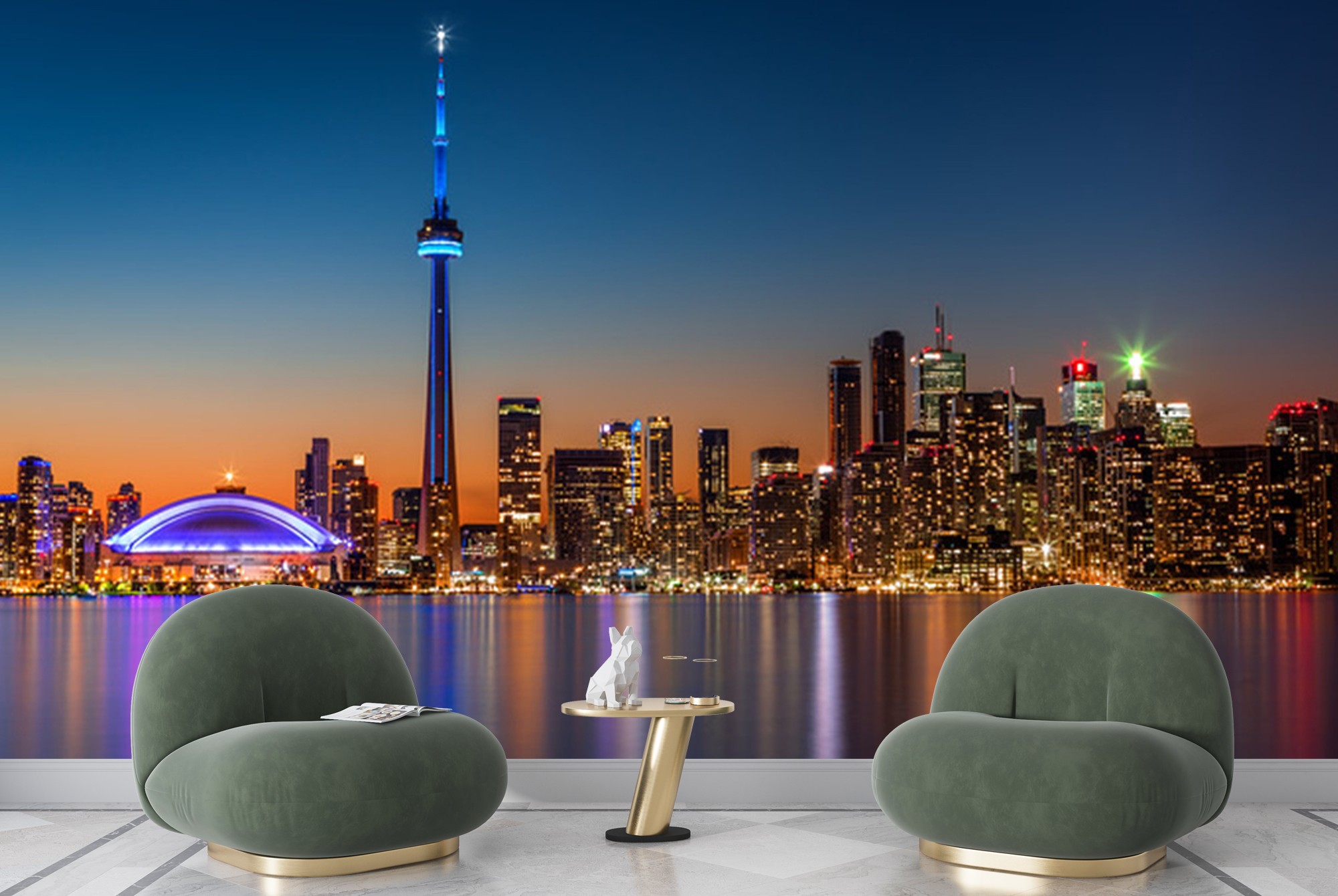 Toronto Lights Wallpaper Wall Mural