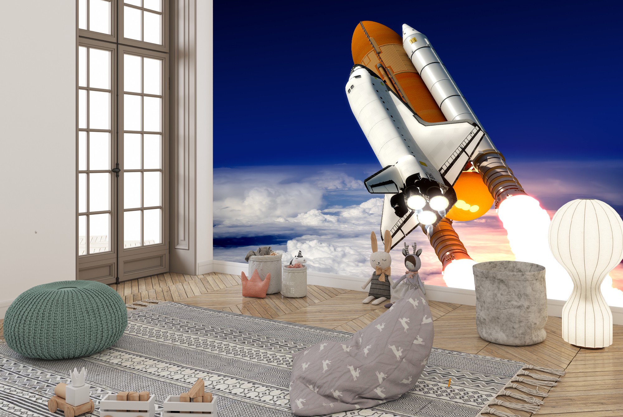 NASA Rocket Launch Wallpaper Wall Mural