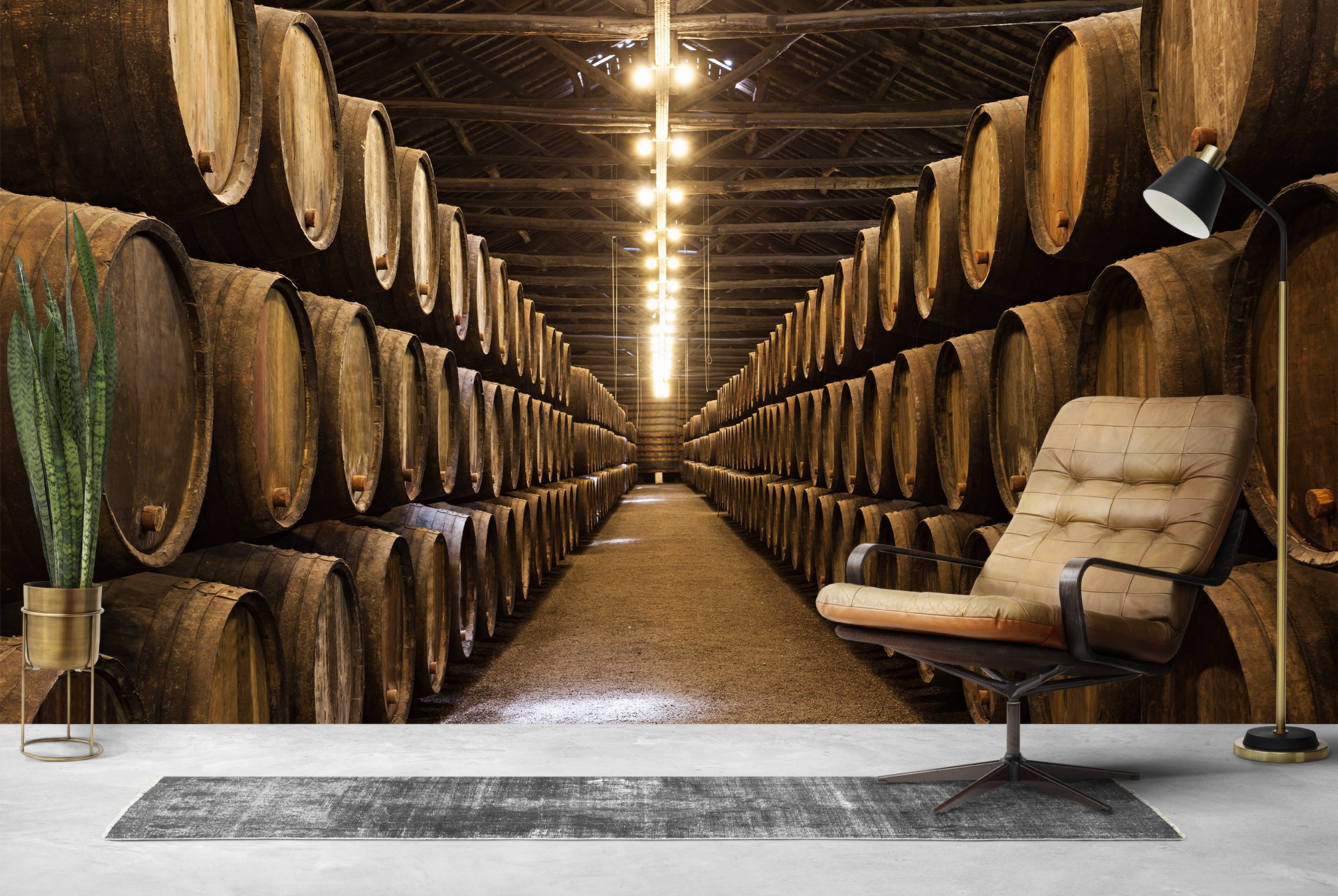 Wine Cellar Wallpaper Wall Mural