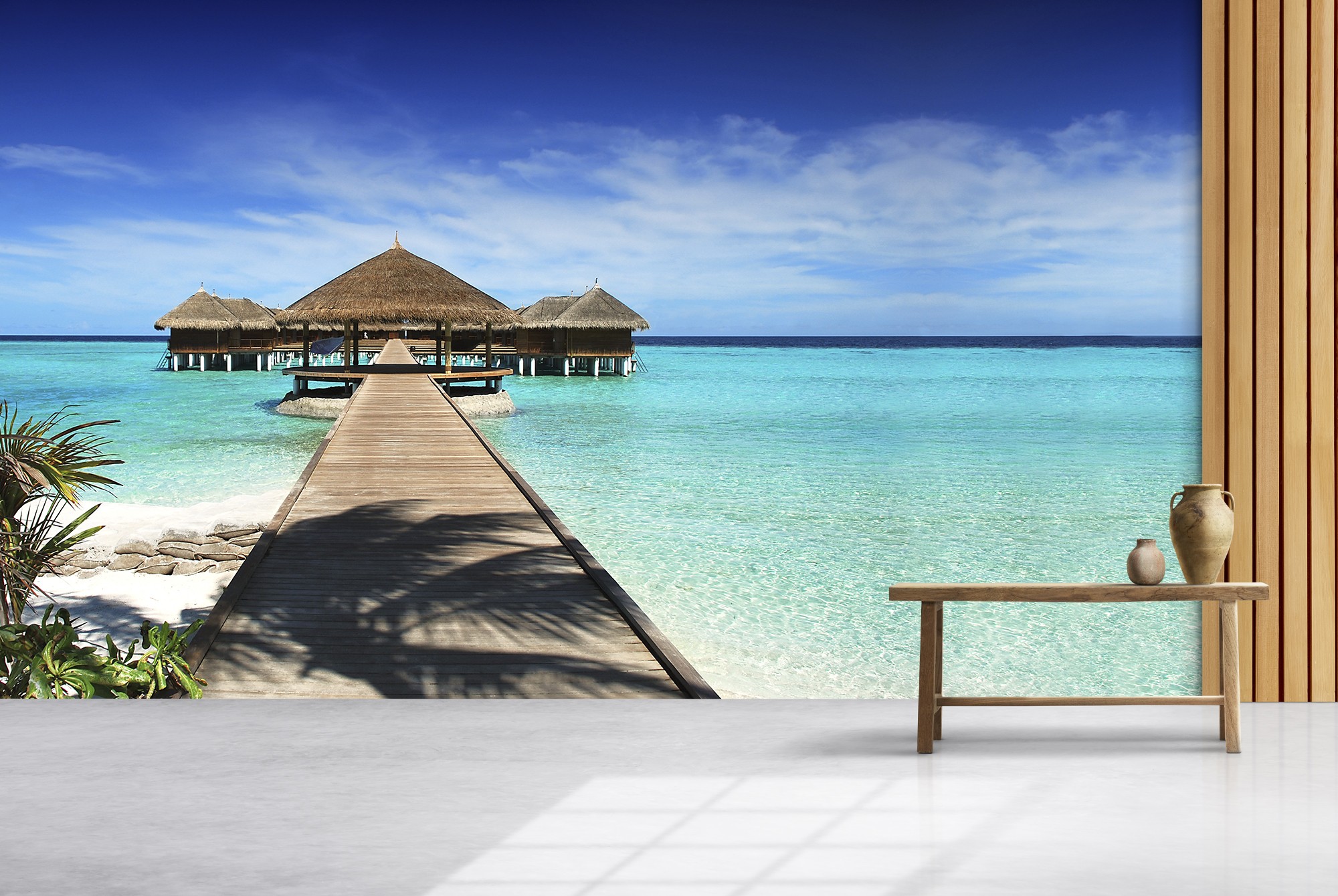 Maldives Beach Wallpaper Wall Mural