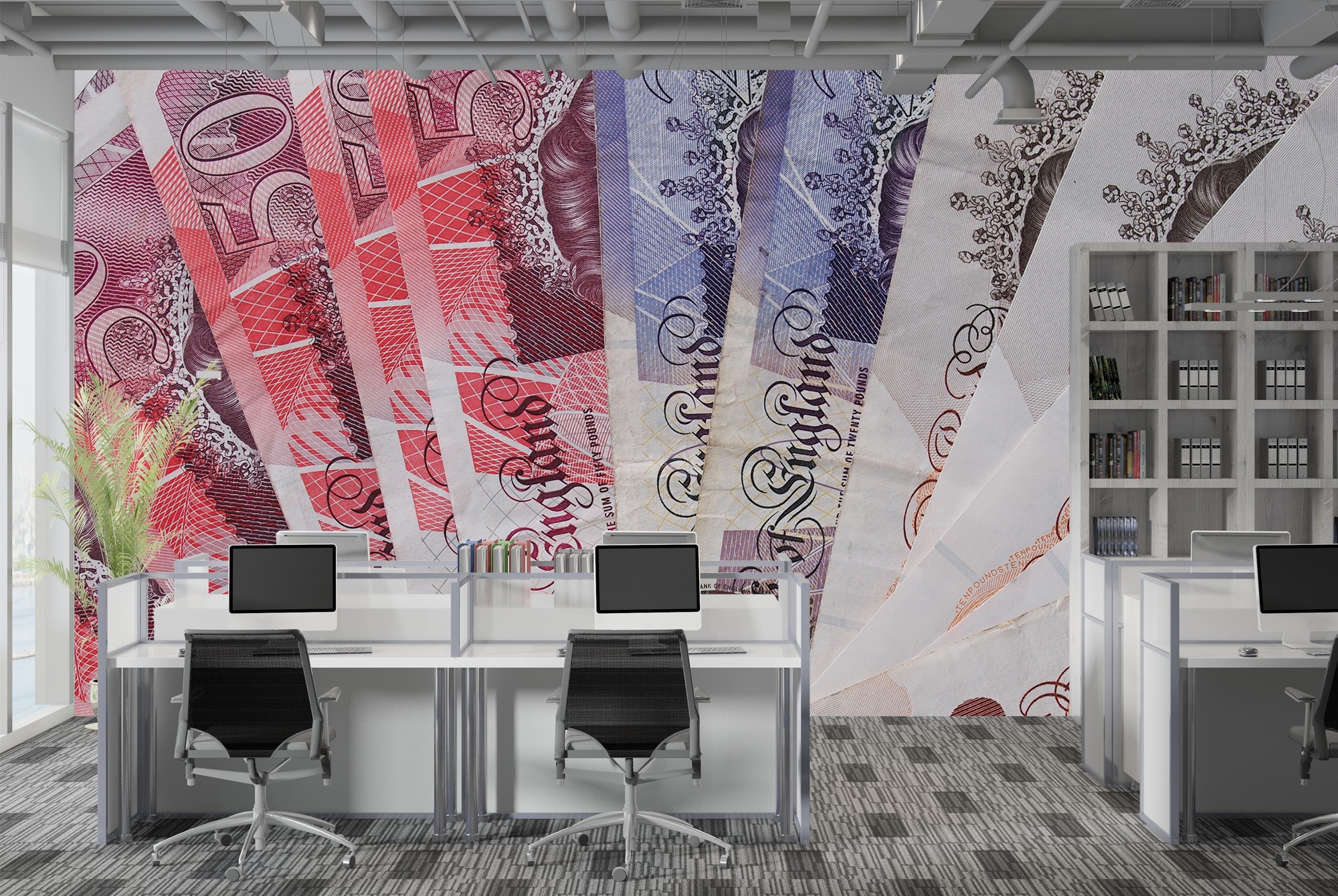 UK Banknote Wallpaper Wall Mural