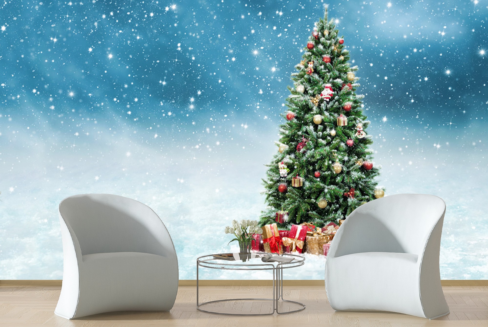 Christmas Eve Wallpaper Wall Mural