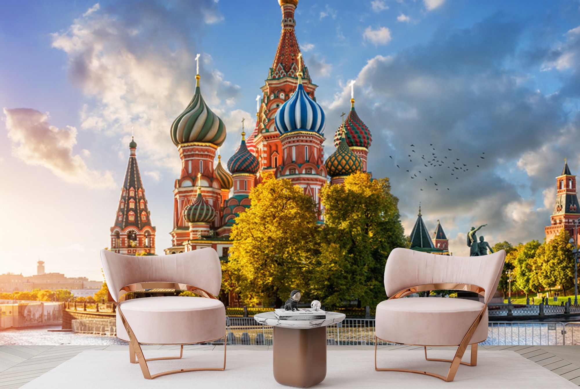 Moscow Cathedral Russia City Wallpaper Wall Mural