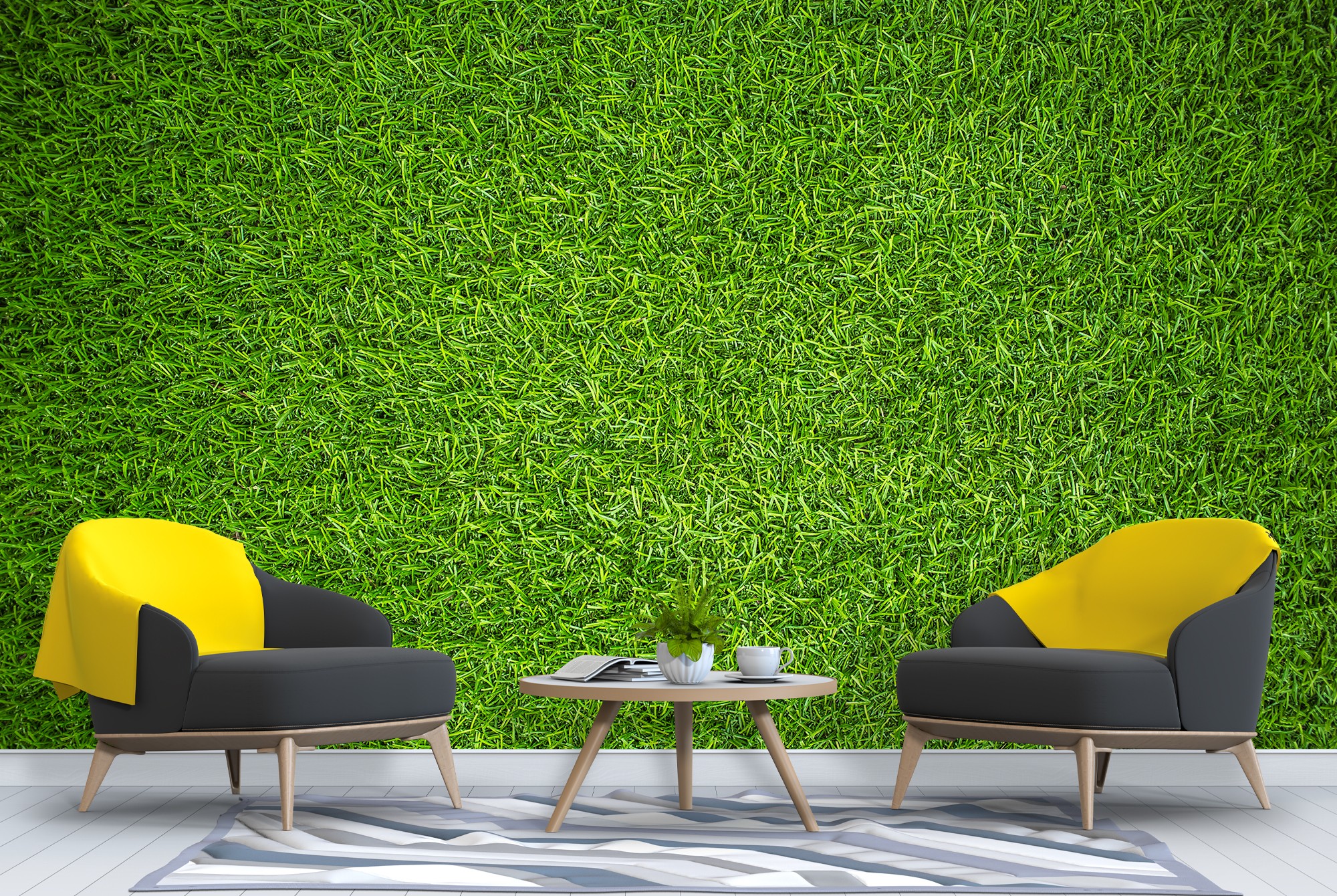 Green Grass Wallpaper Wall Mural