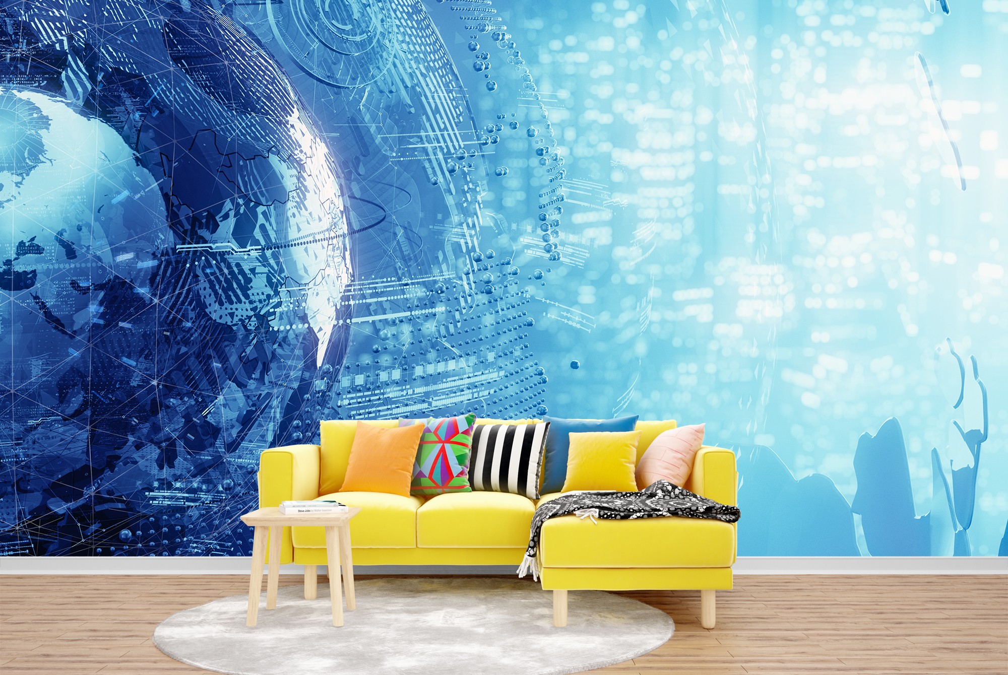 Digital Earth Cyberspace Wallpaper Wall Mural