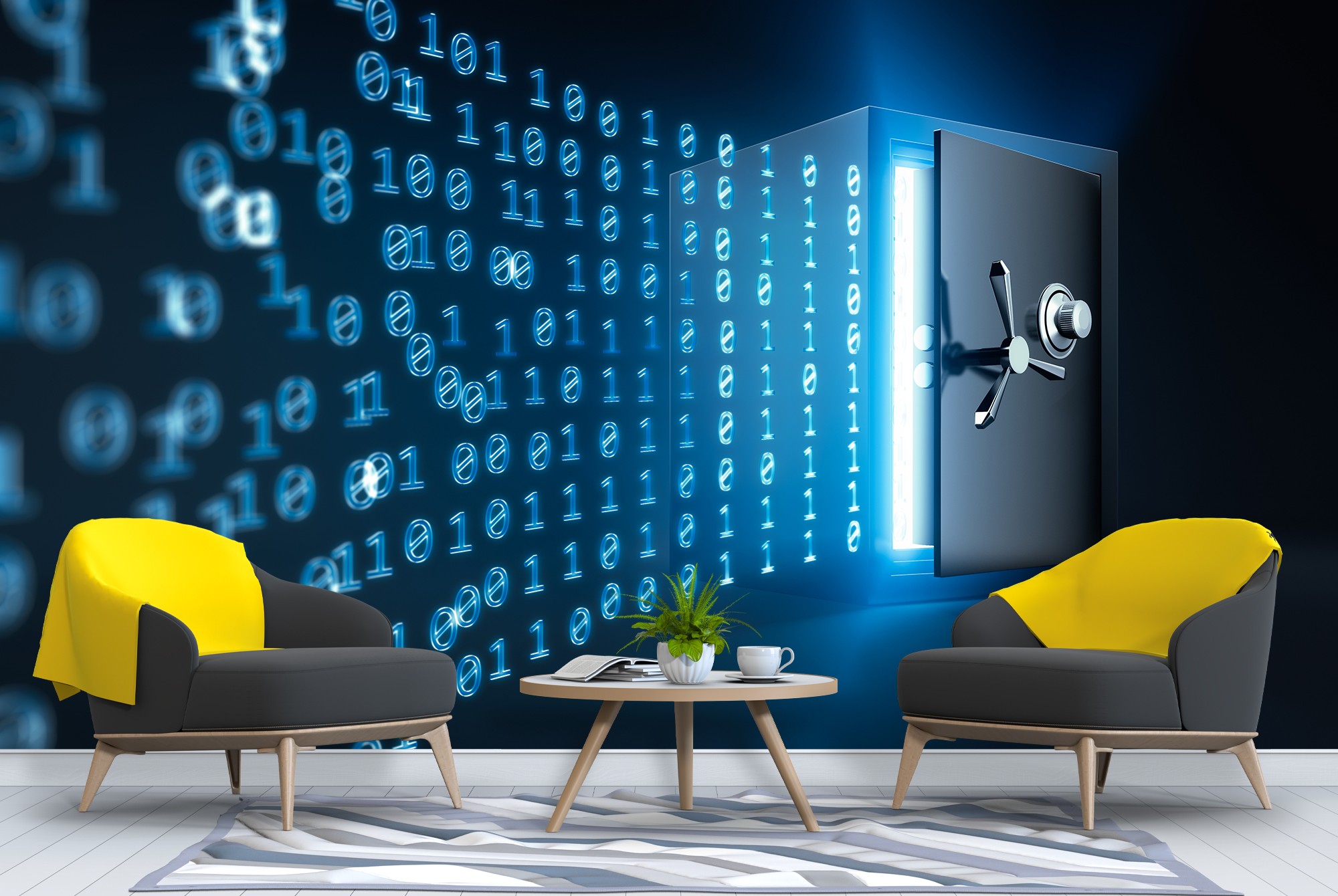 Data Concept Internet Communication Wallpaper Wall Mural