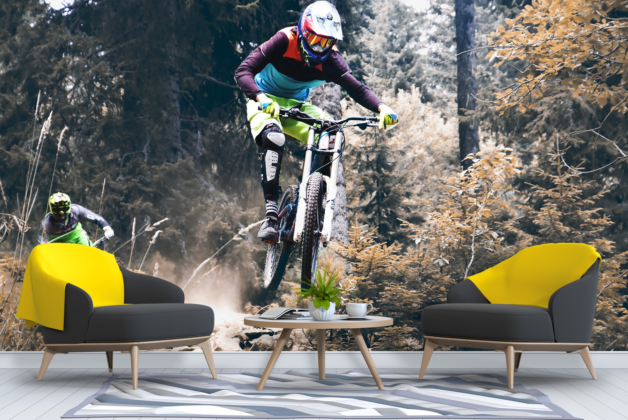 Mountain Bike Extreme Sport Wallpaper Wall Mural
