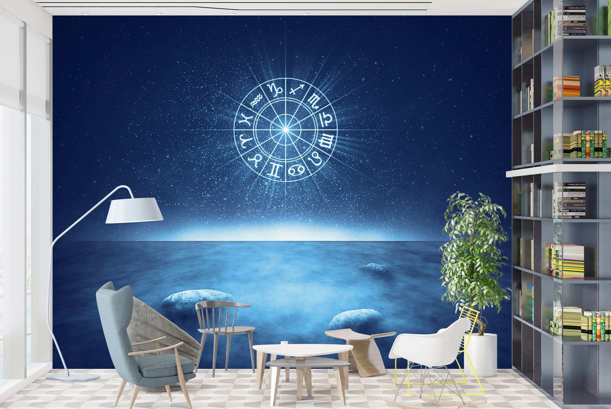 Zodiac Signs Astrology Concept Wallpaper Wall Mural