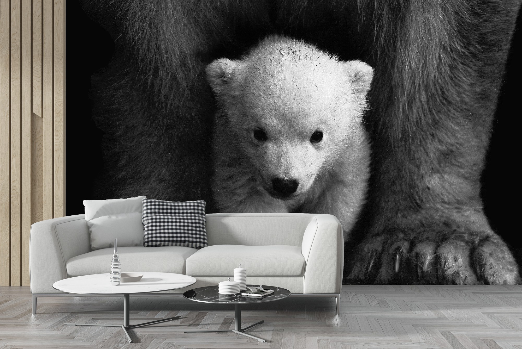 Bear Cub Wallpaper Wall Mural