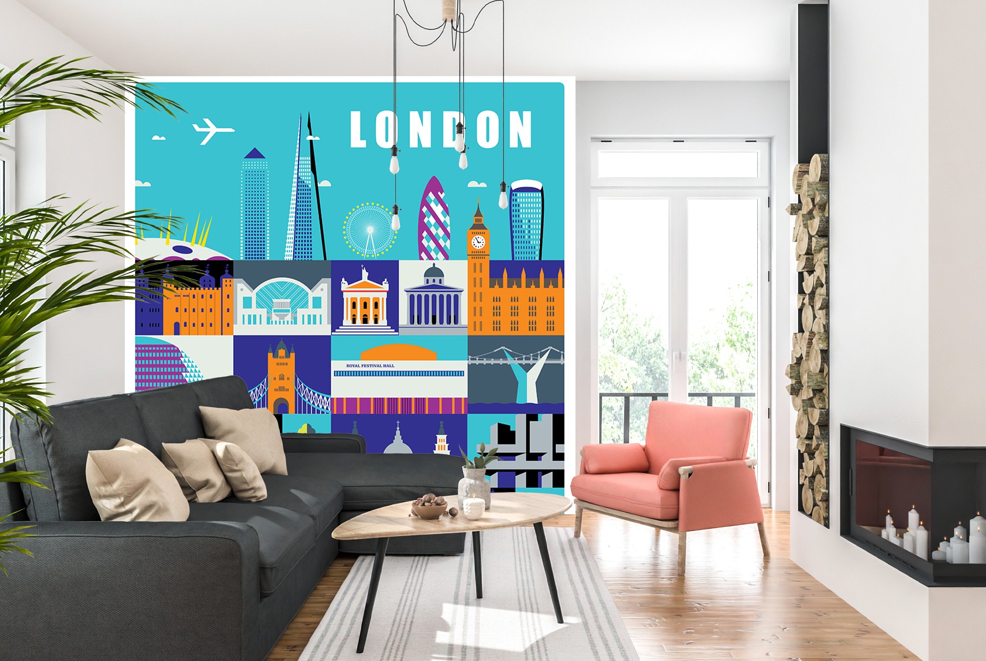 London Wall Mural by Andy Tuohy
