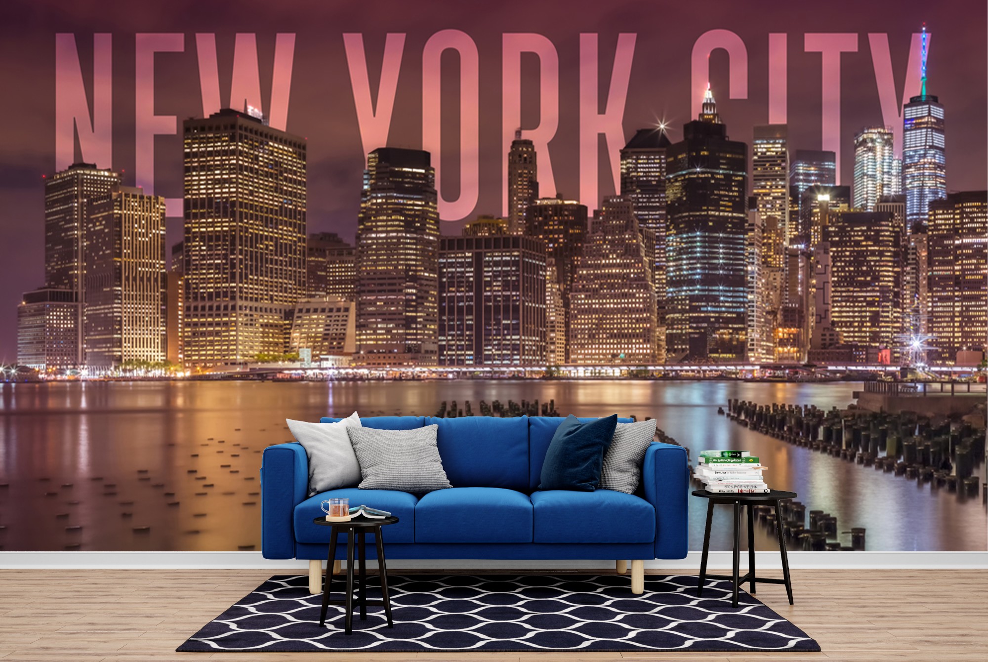 New York Skyline Wall Mural by Melanie Viola