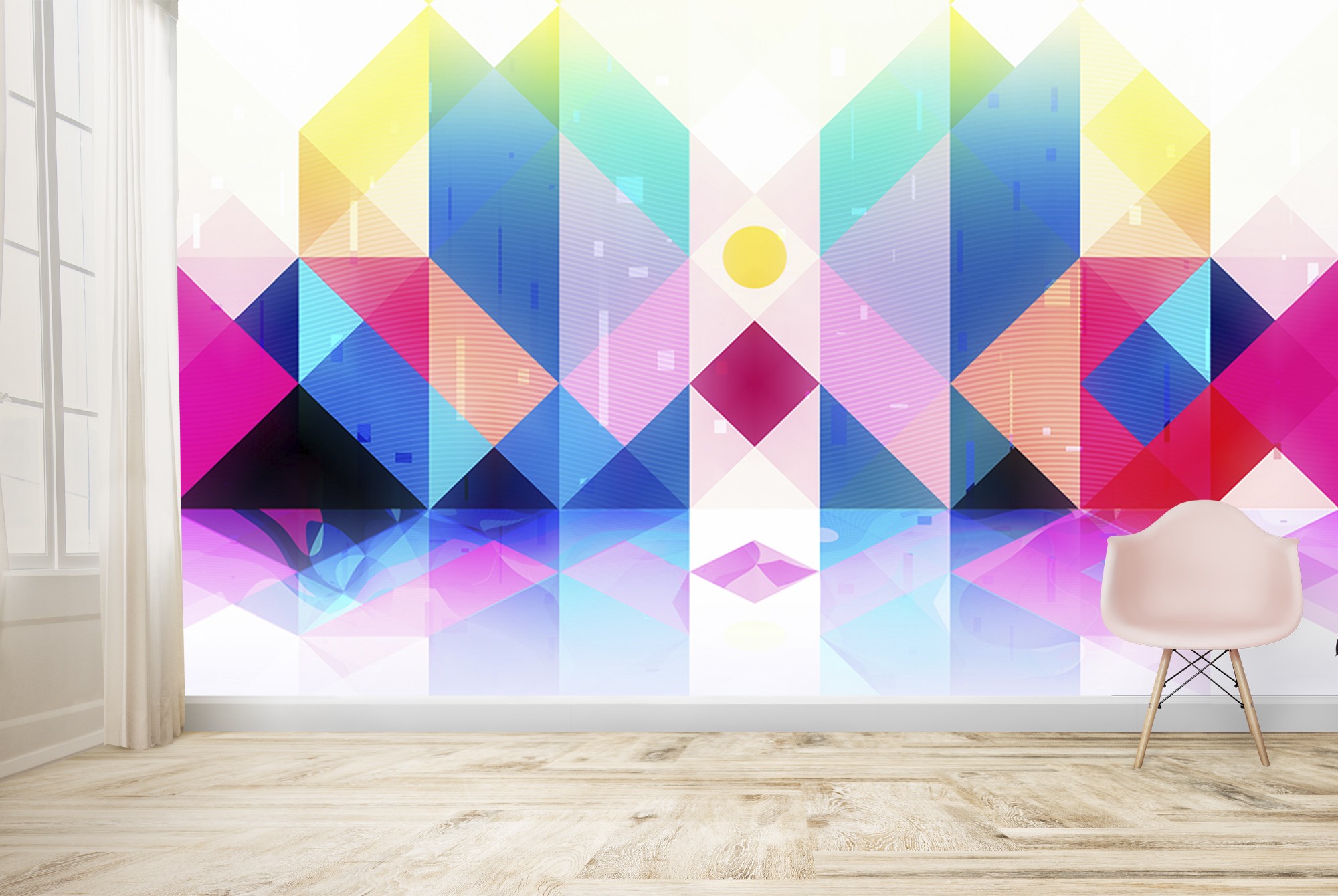 Geometric xII Wall Mural by Tenyo Marchev