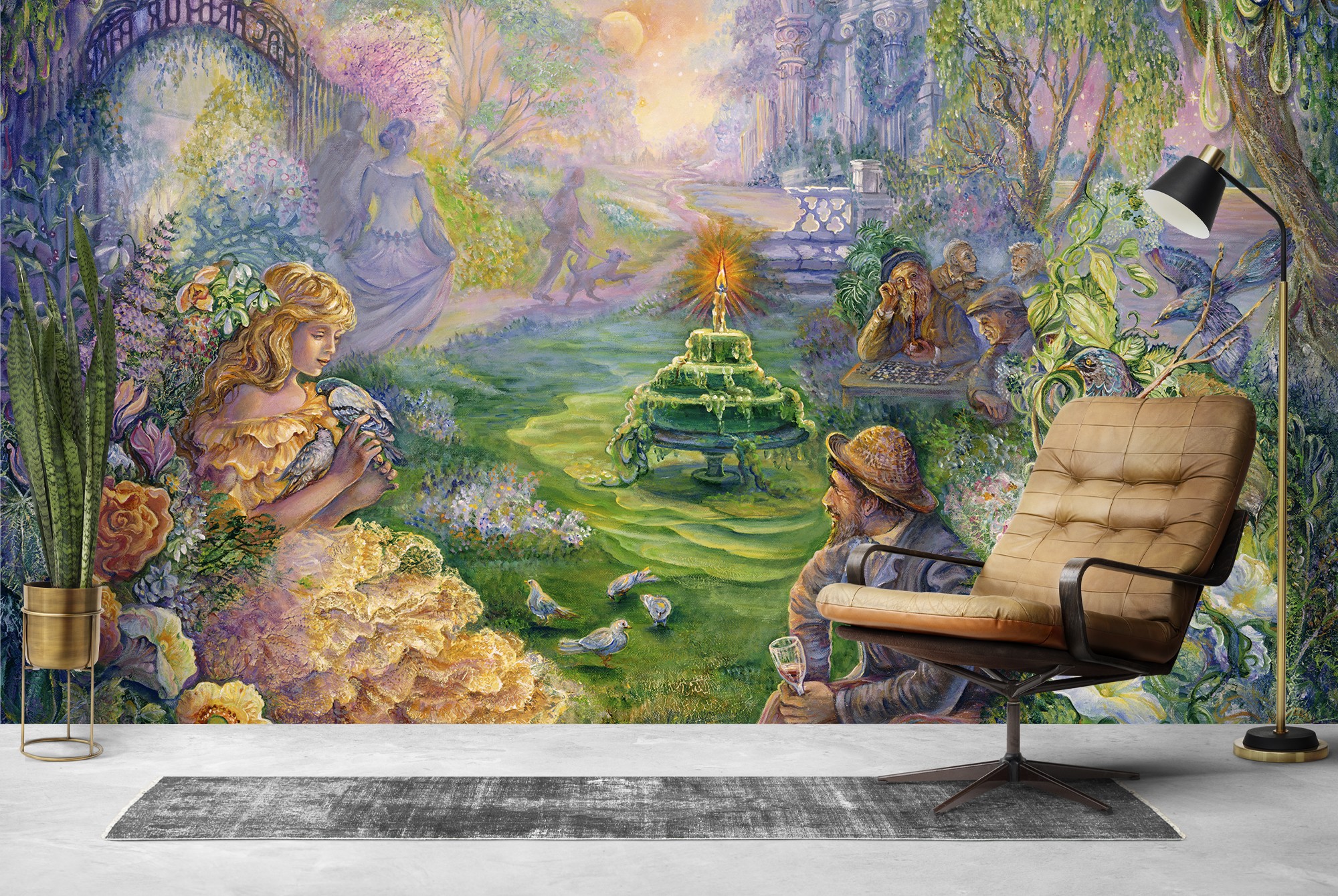 Macarthur's Park Wall Mural by Josephine Wall