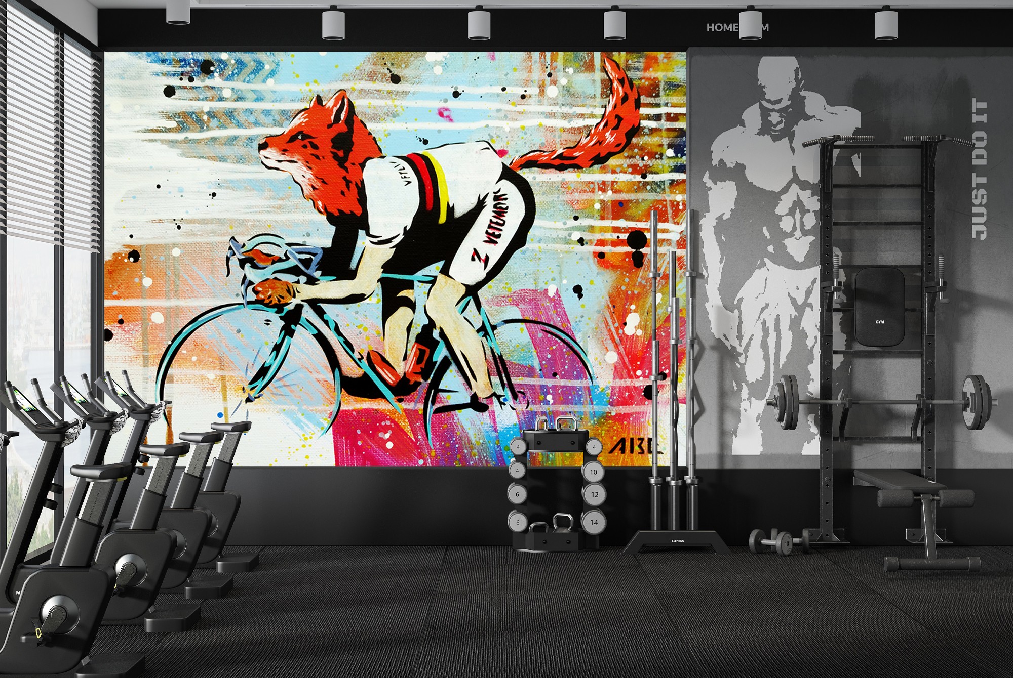 Le Fox Wall Mural by 2014 AbcArtAttack