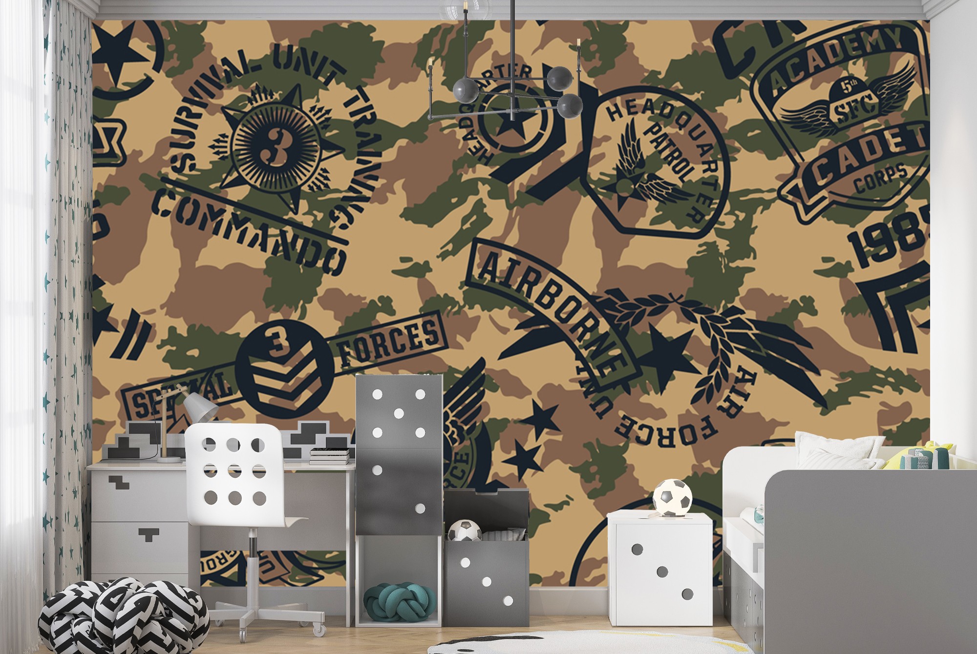 Army Camouflage Military Style Wallpaper Wall Mural