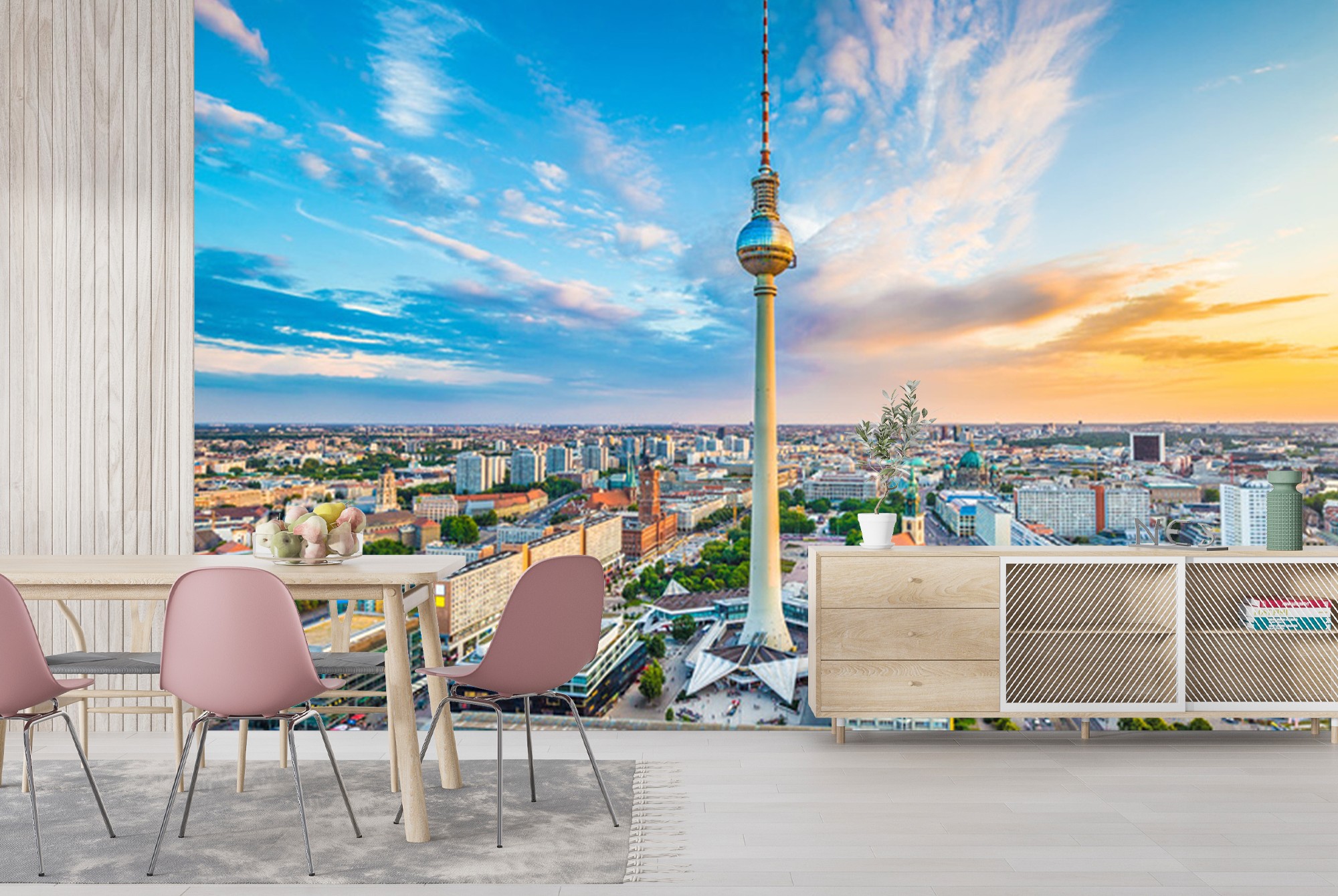 Berlin Sunset Papier Peint Photo City Skyline Papier peint Allemagne ...