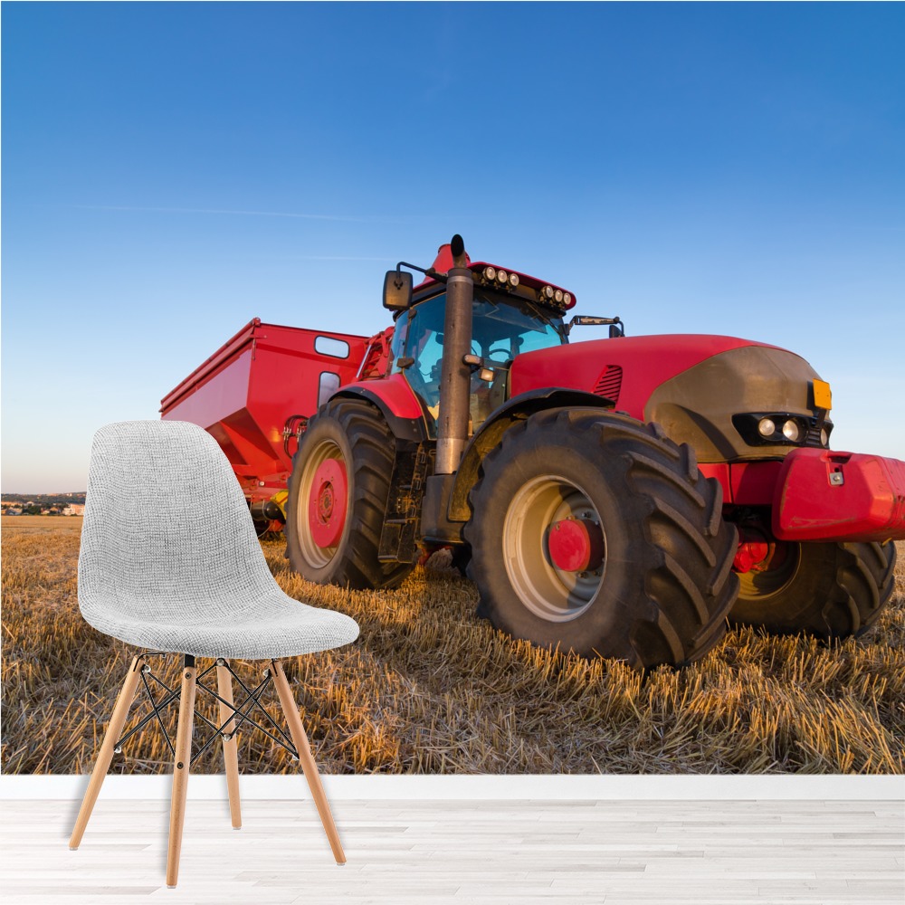 Red Tractor Wallpaper Wall Mural
