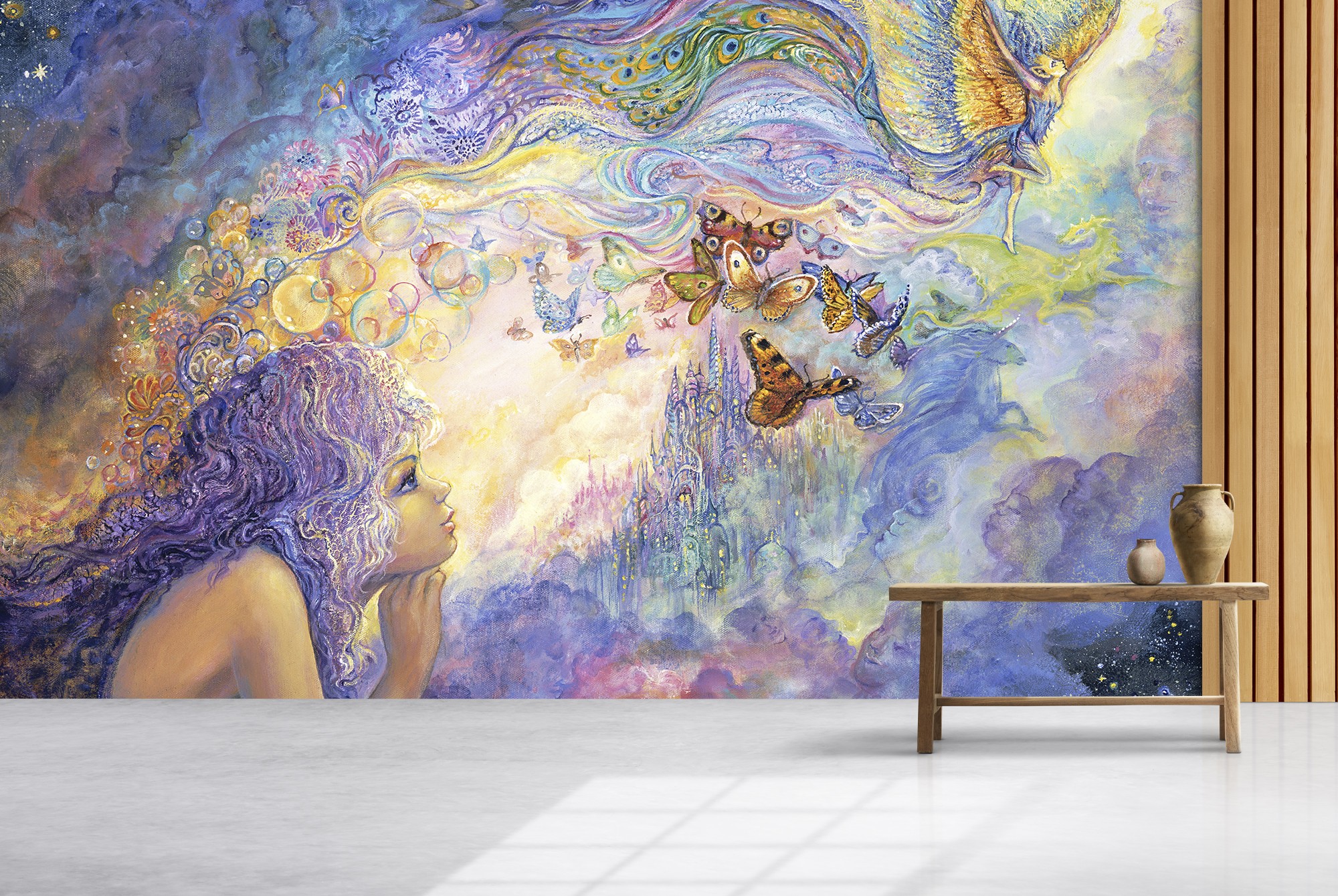 Let Your Imagination Fly Wall Mural by Josephine Wall