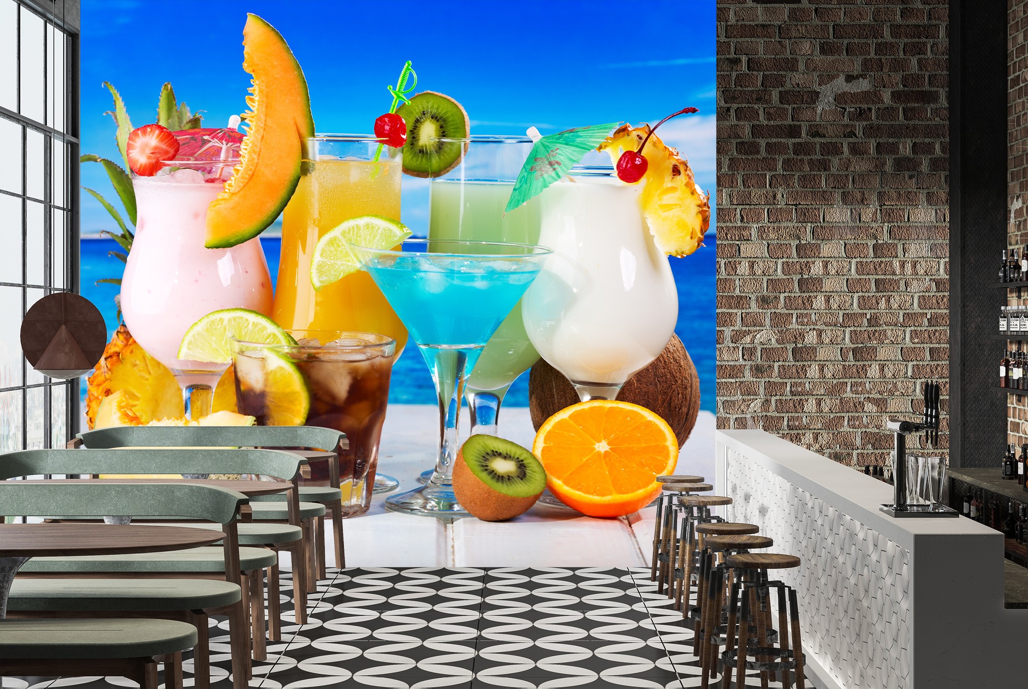 Cocktails Food Drink Wallpaper Wall Mural