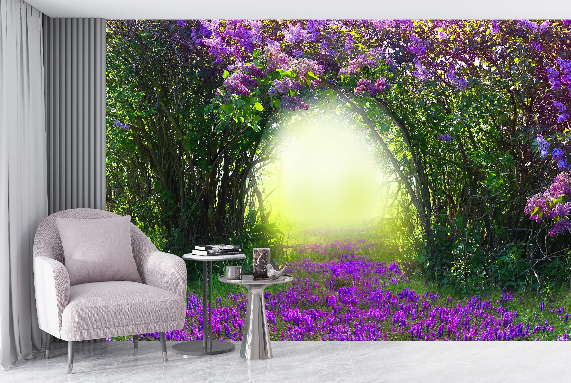 Enchanted Spring Garden Wallpaper Wall Mural