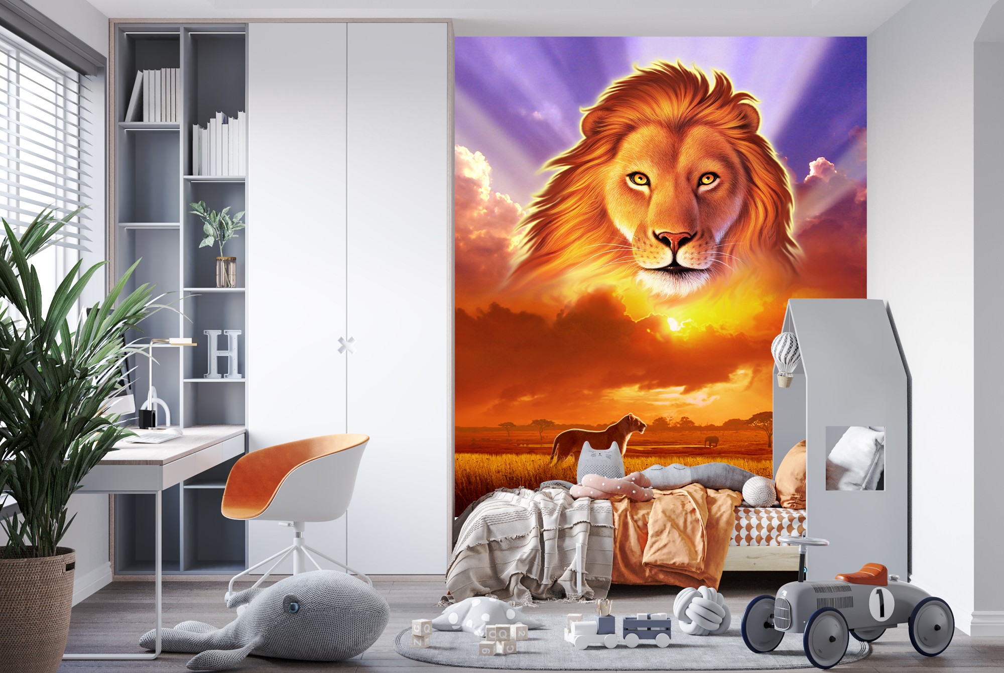 Rey Leon Fotomurales por Jerry Lofaro