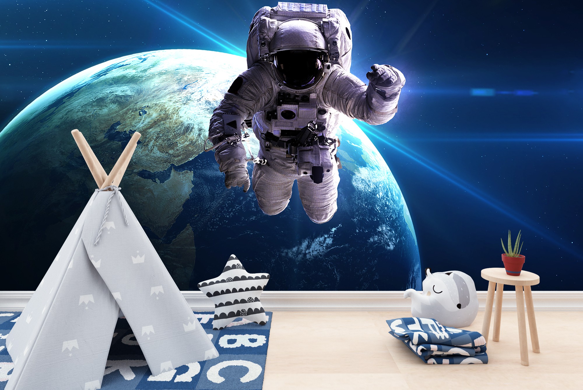 Astronaut Nasa Earth & Space Wallpaper Wall Mural