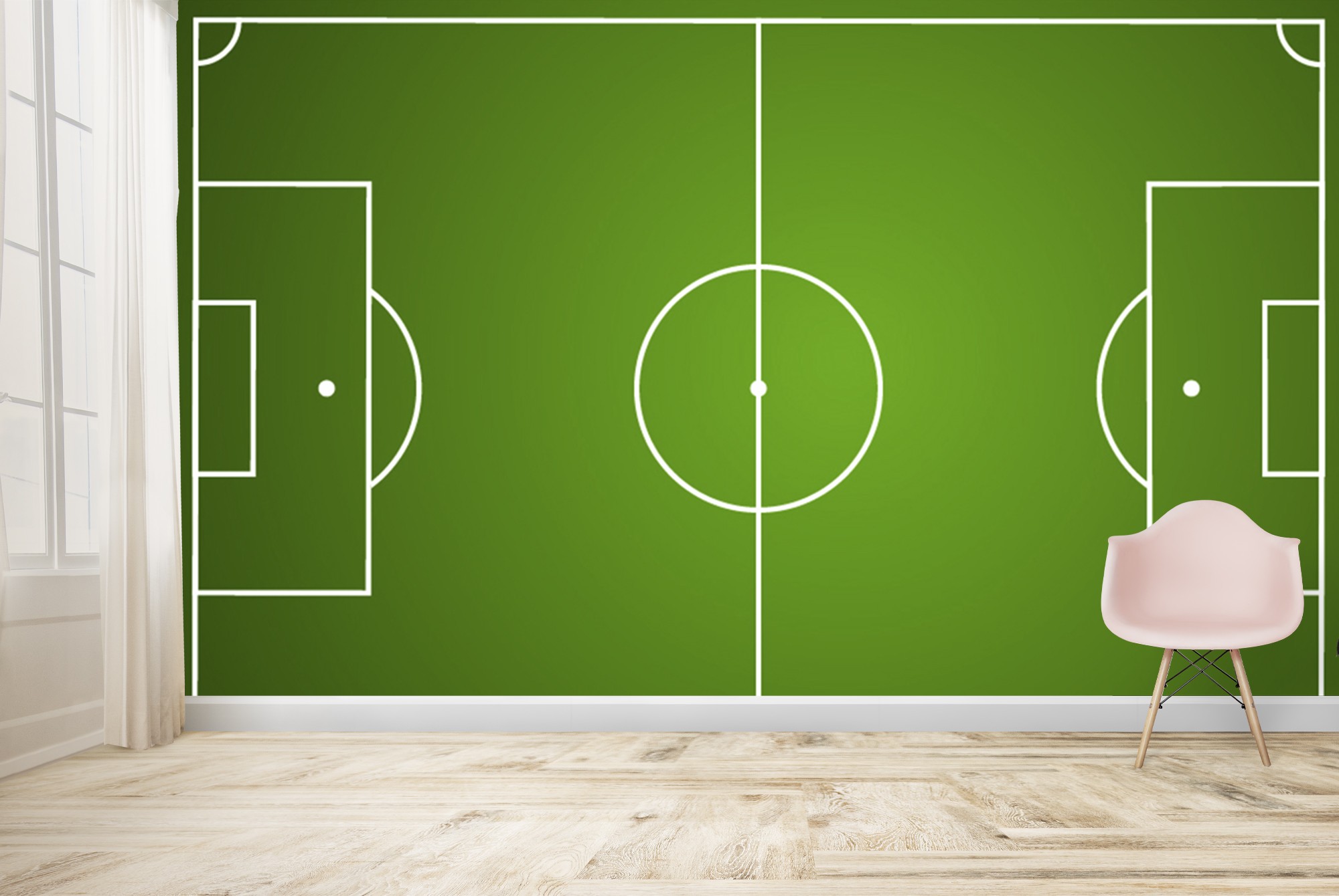 Football Pitch Sports Wallpaper Wall Mural