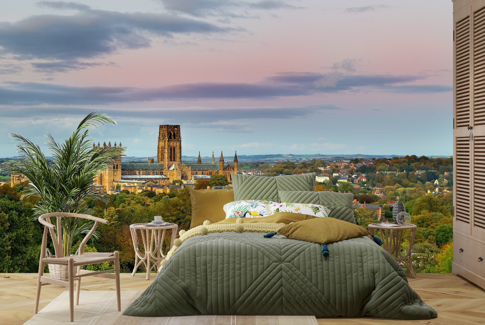 Durham Cathedral City Landscape Wallpaper Wall Mural