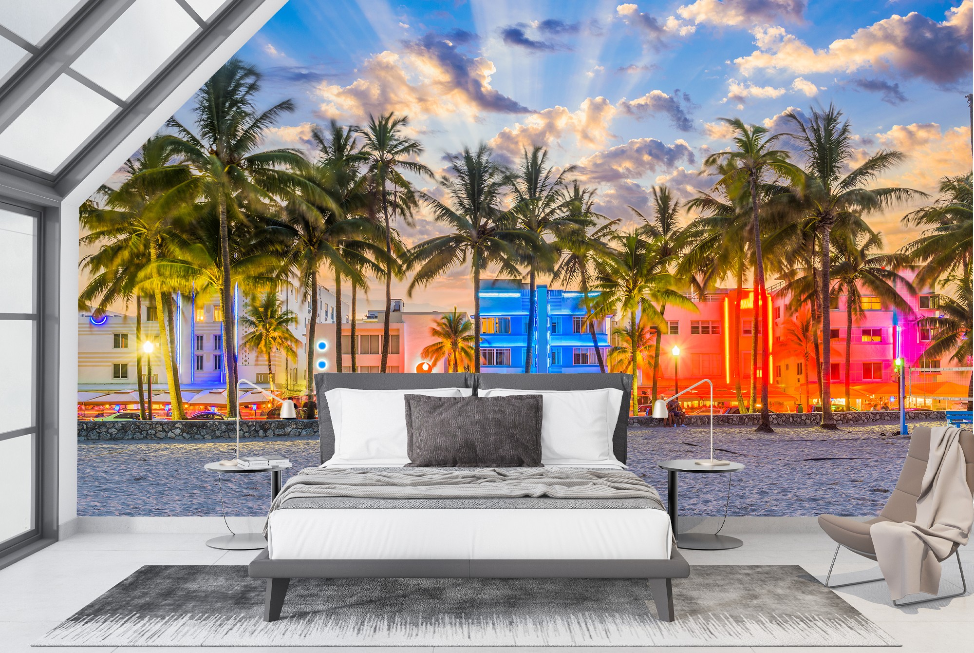 Miami Beach Florida Wallpaper Wall Mural