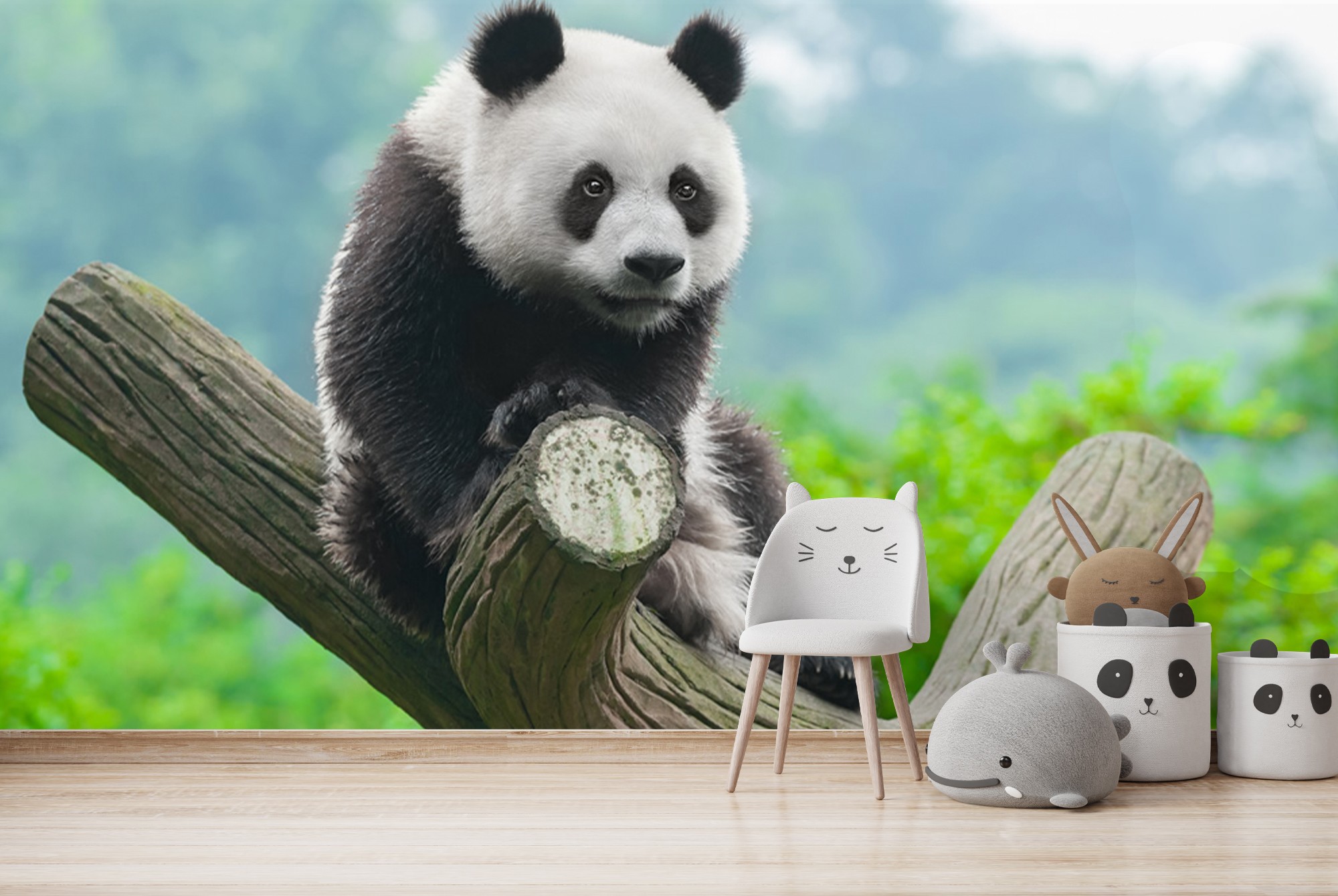 Panda Bear Wildlife Wallpaper Wall Mural