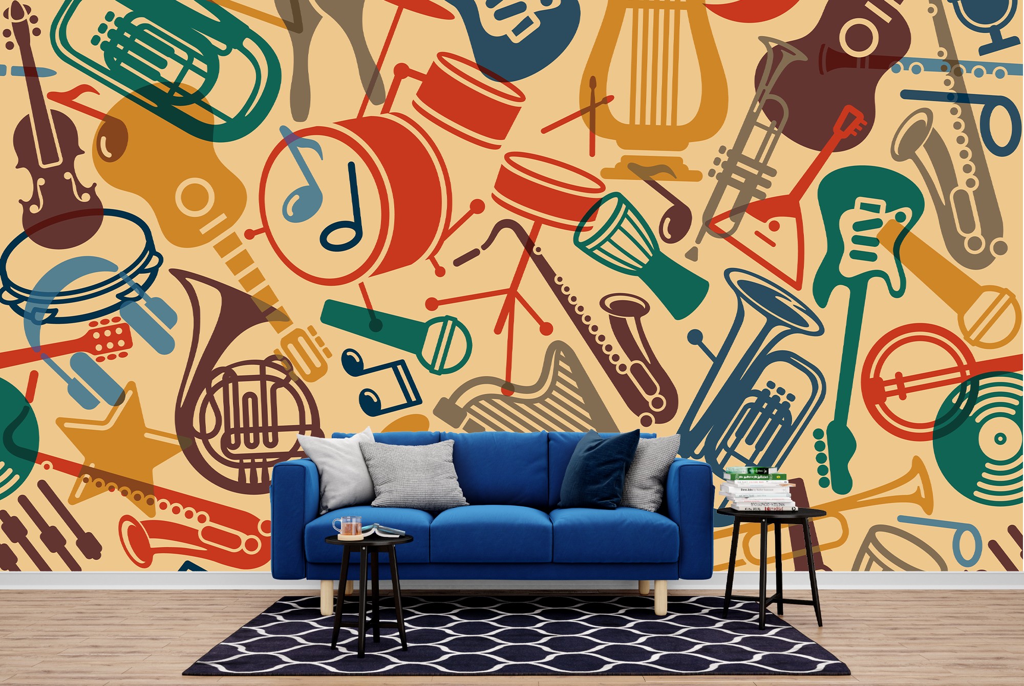 Musical Instruments Wallpaper Wall Mural