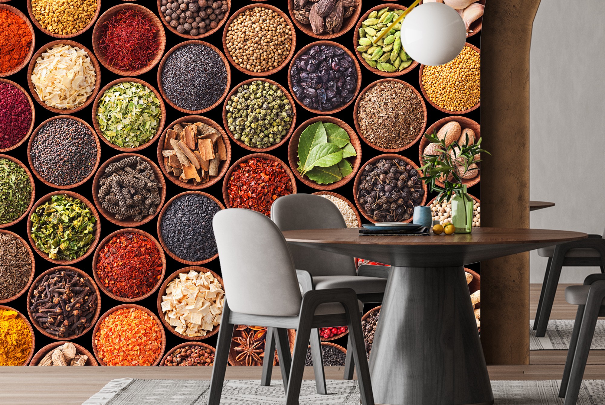 Colourful Spices Wallpaper Wall Mural