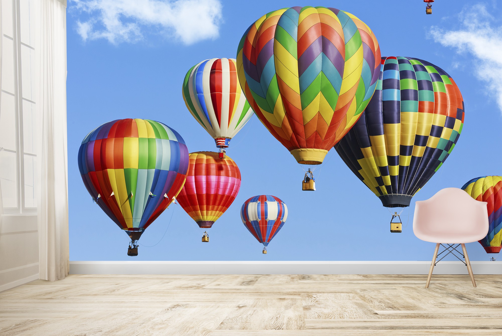 Hot Air Balloon Wallpaper Wall Mural