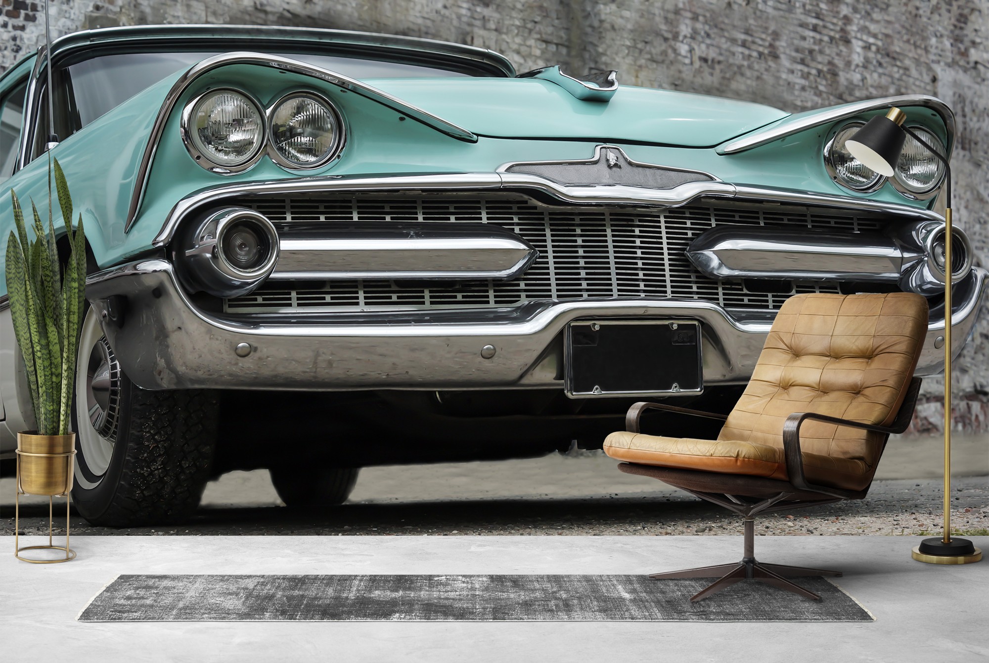 Classic Muscle Car Wallpaper Wall Mural