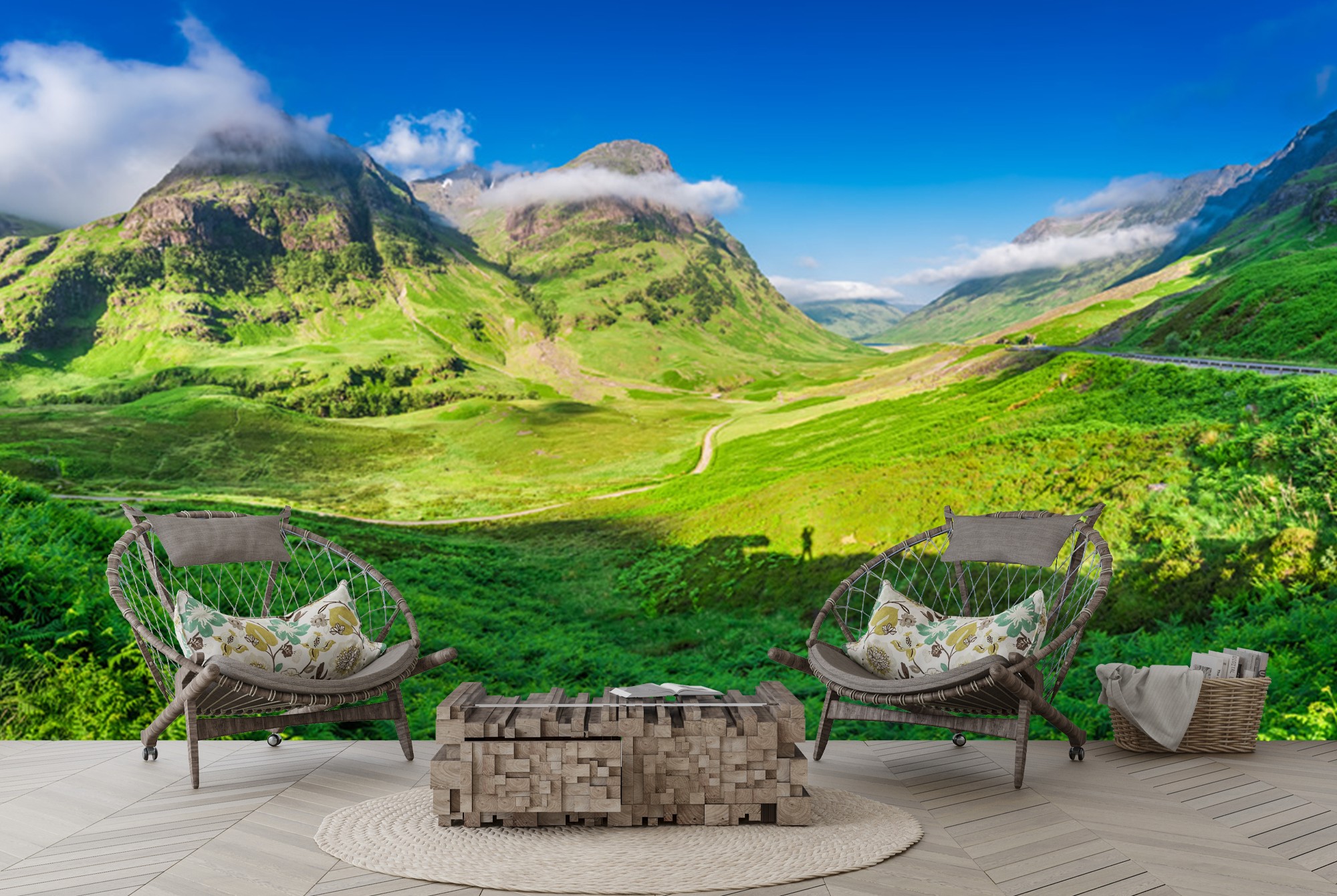 Glencoe Sunrise Scotland Highlands Wallpaper Wall Mural