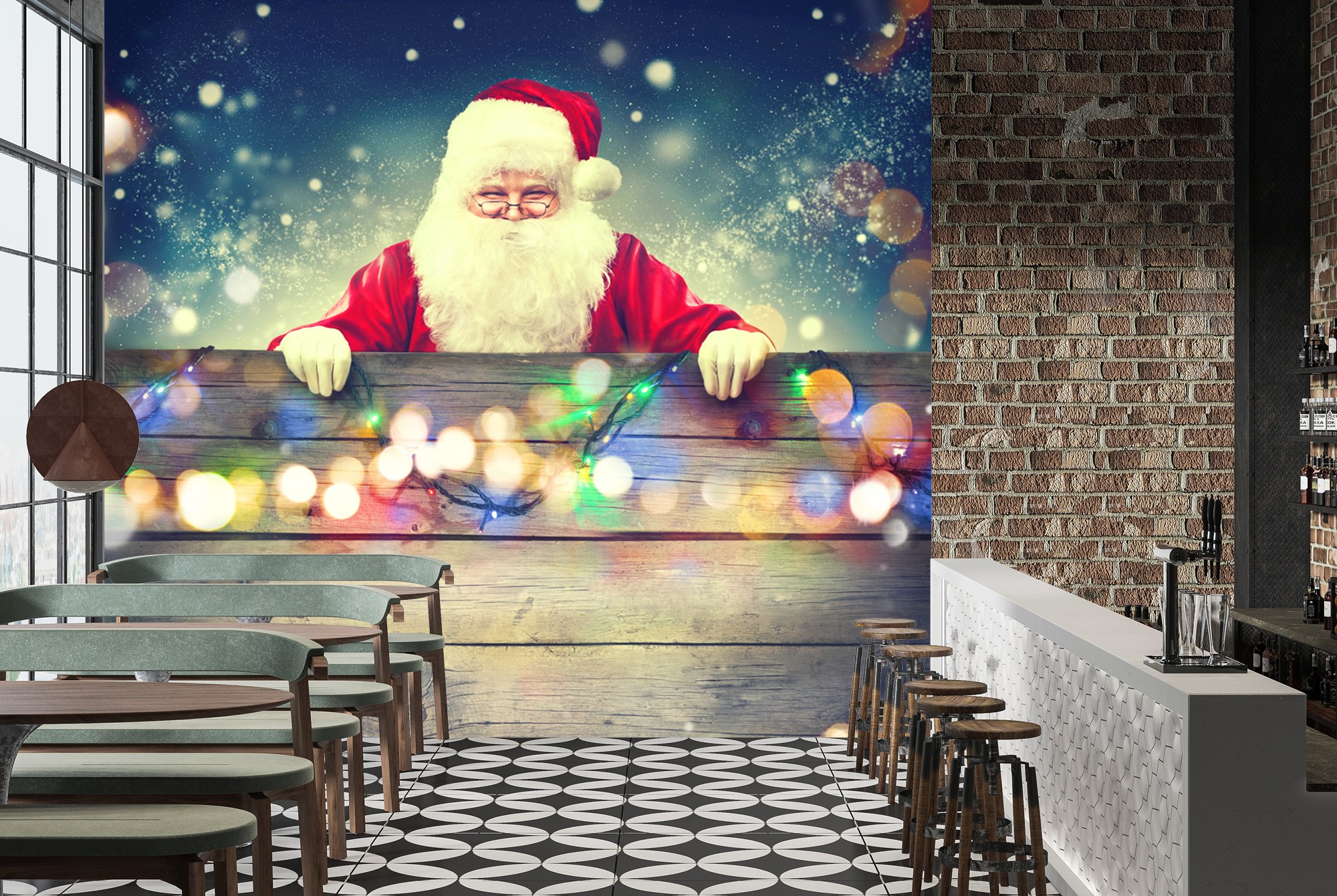 Father Christmas Santa Claus Wallpaper Wall Mural