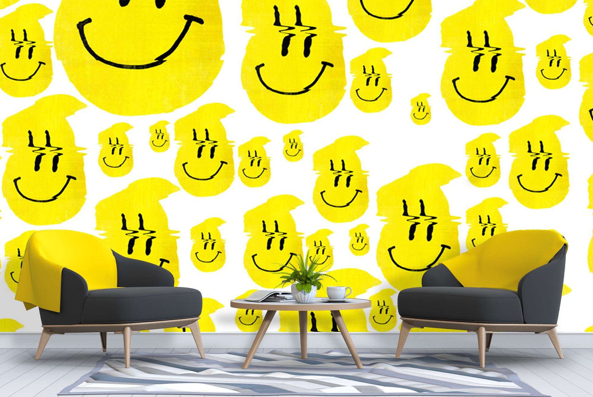 smiley face wall decals
