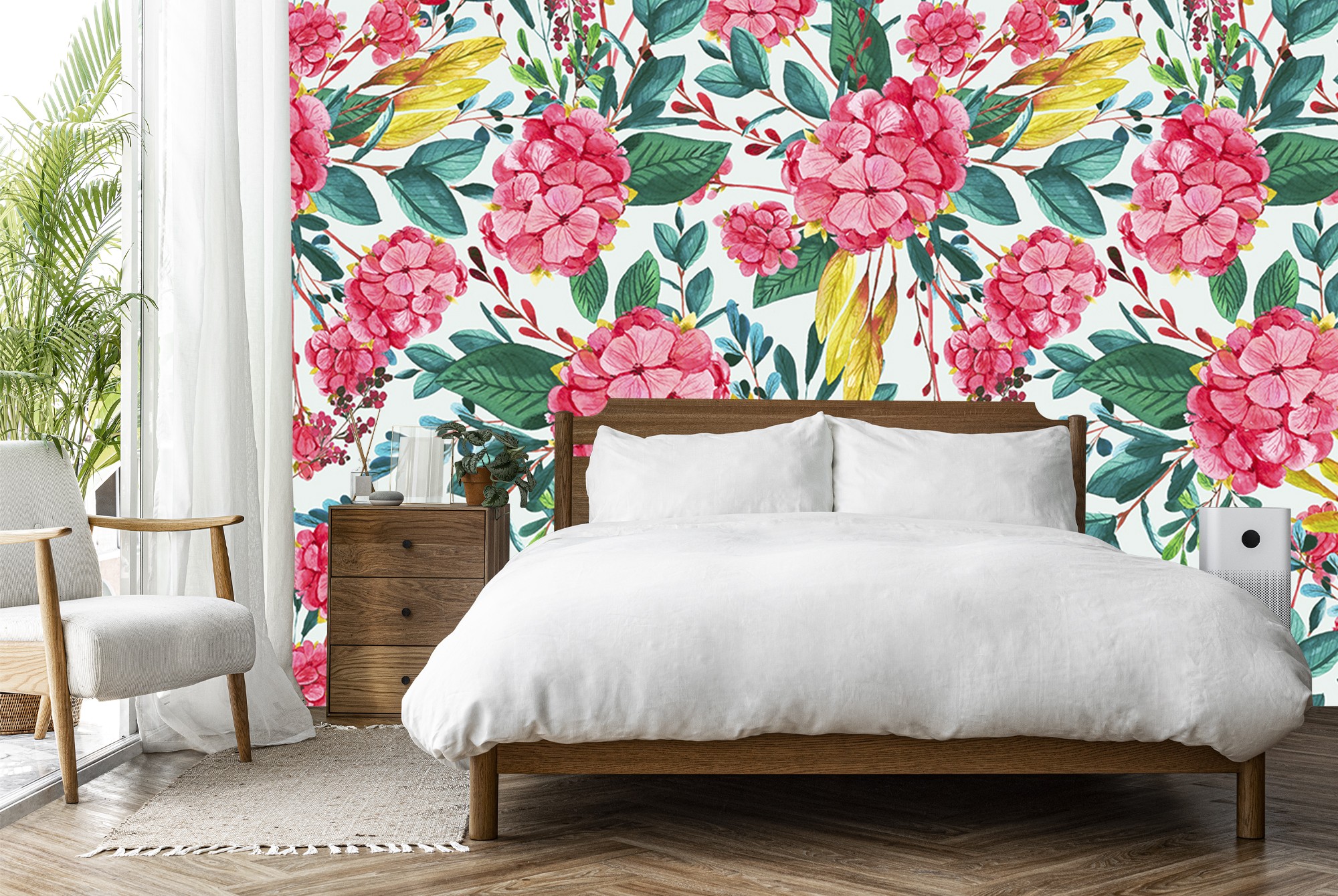 Spring Flowers Wall Mural by Blue Banana