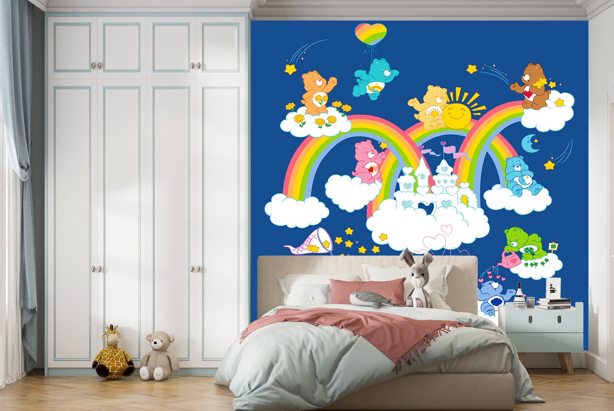 Care Bears Classic Care-a-Lot Kingdom Wall Mural