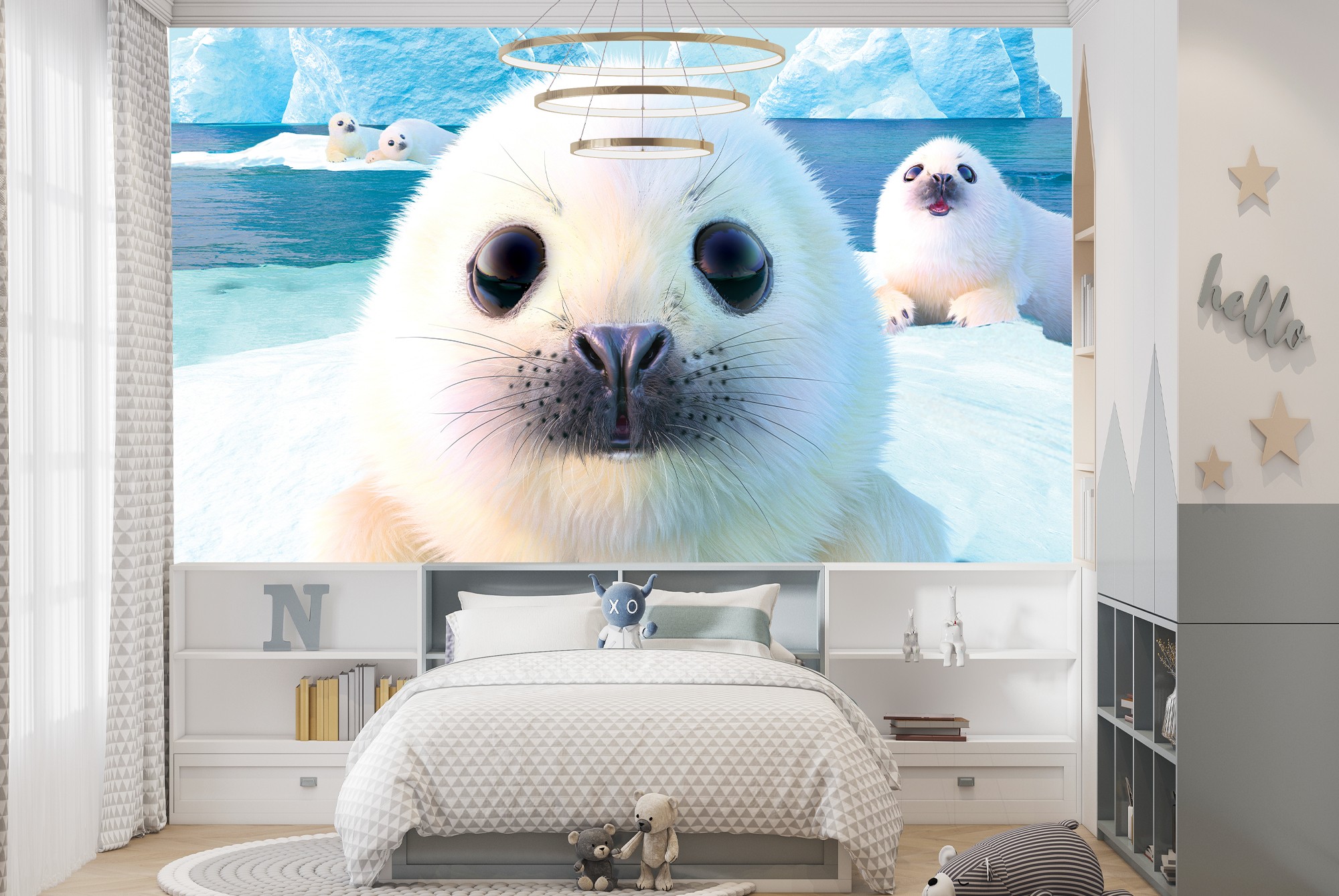 Seal Pups Wall Mural by David Penfound