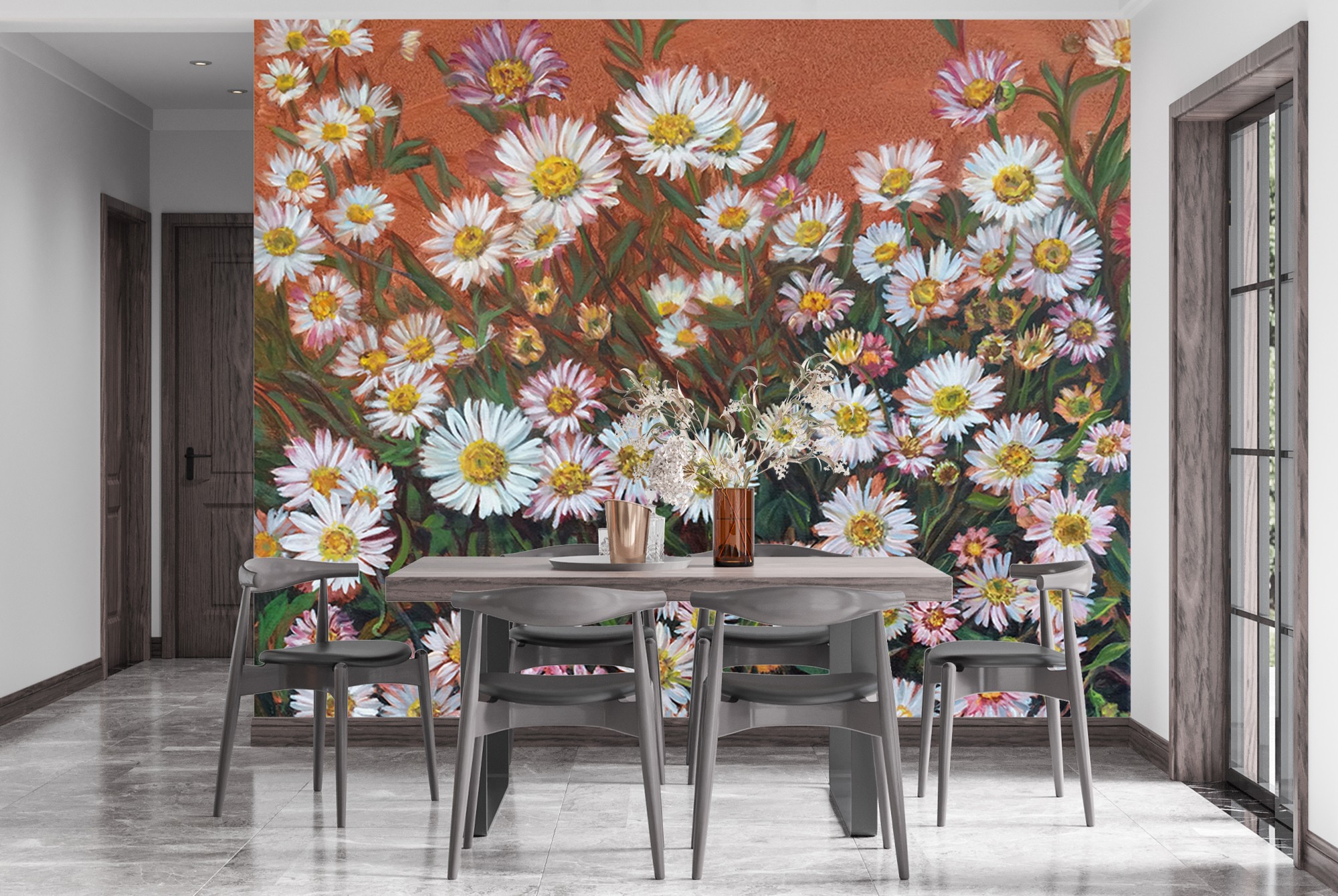 Daisy Daisy Wall Mural by Andrea Hook