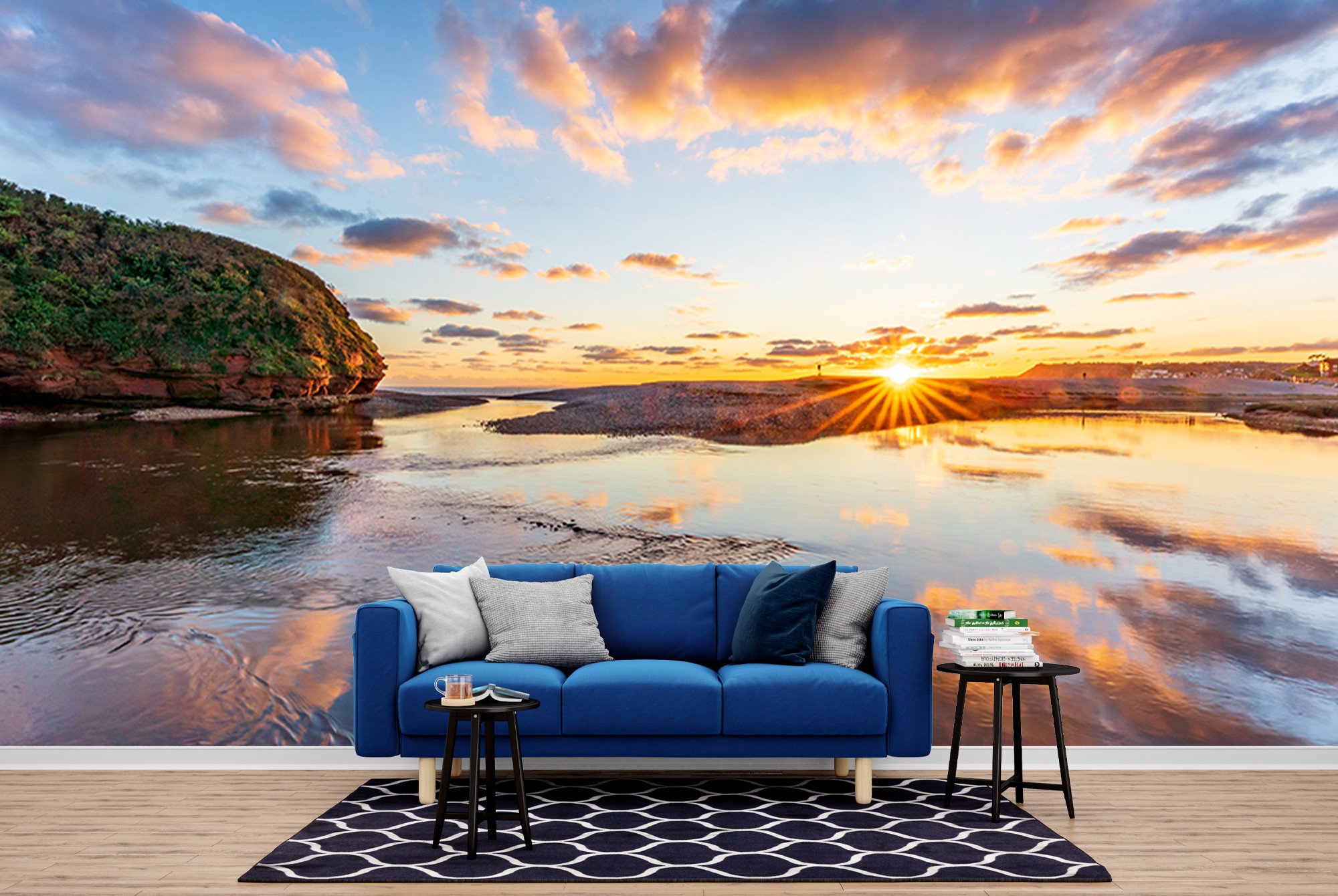 Budleigh Sunset Wall Mural by Gary Holpin