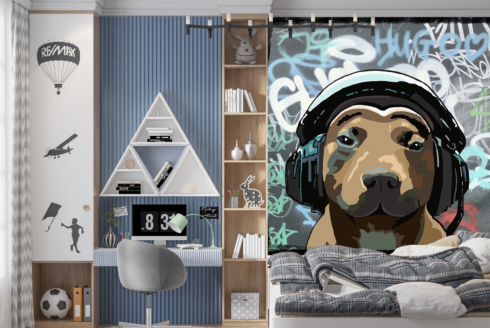 Hugo Wall Mural by Jo Thompson
