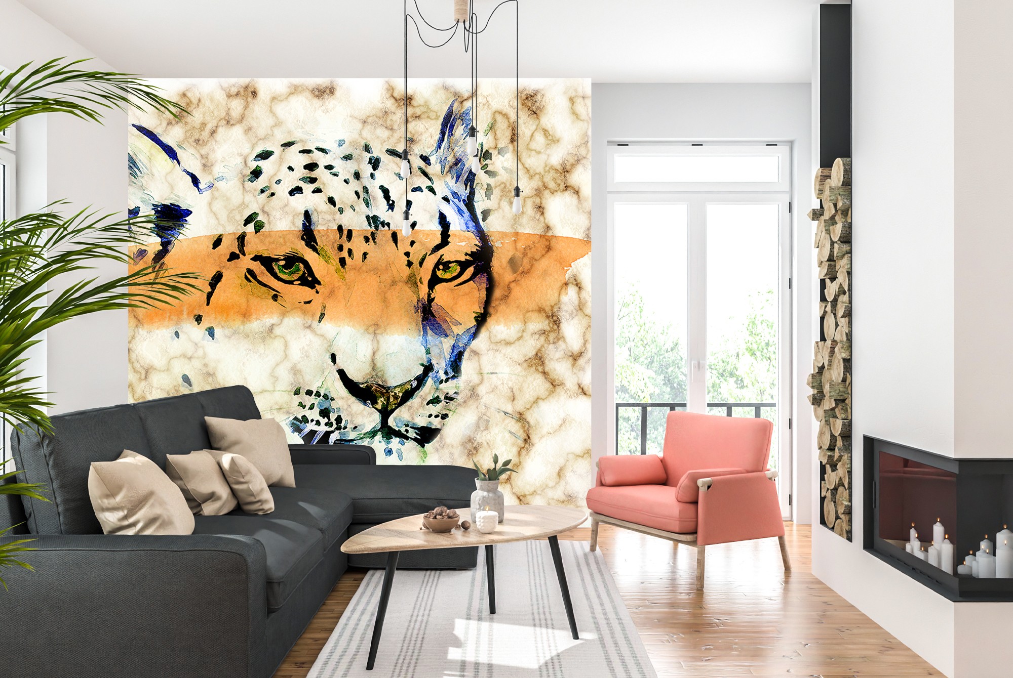 Leopard Magic Wall Mural by Surma & Guillen