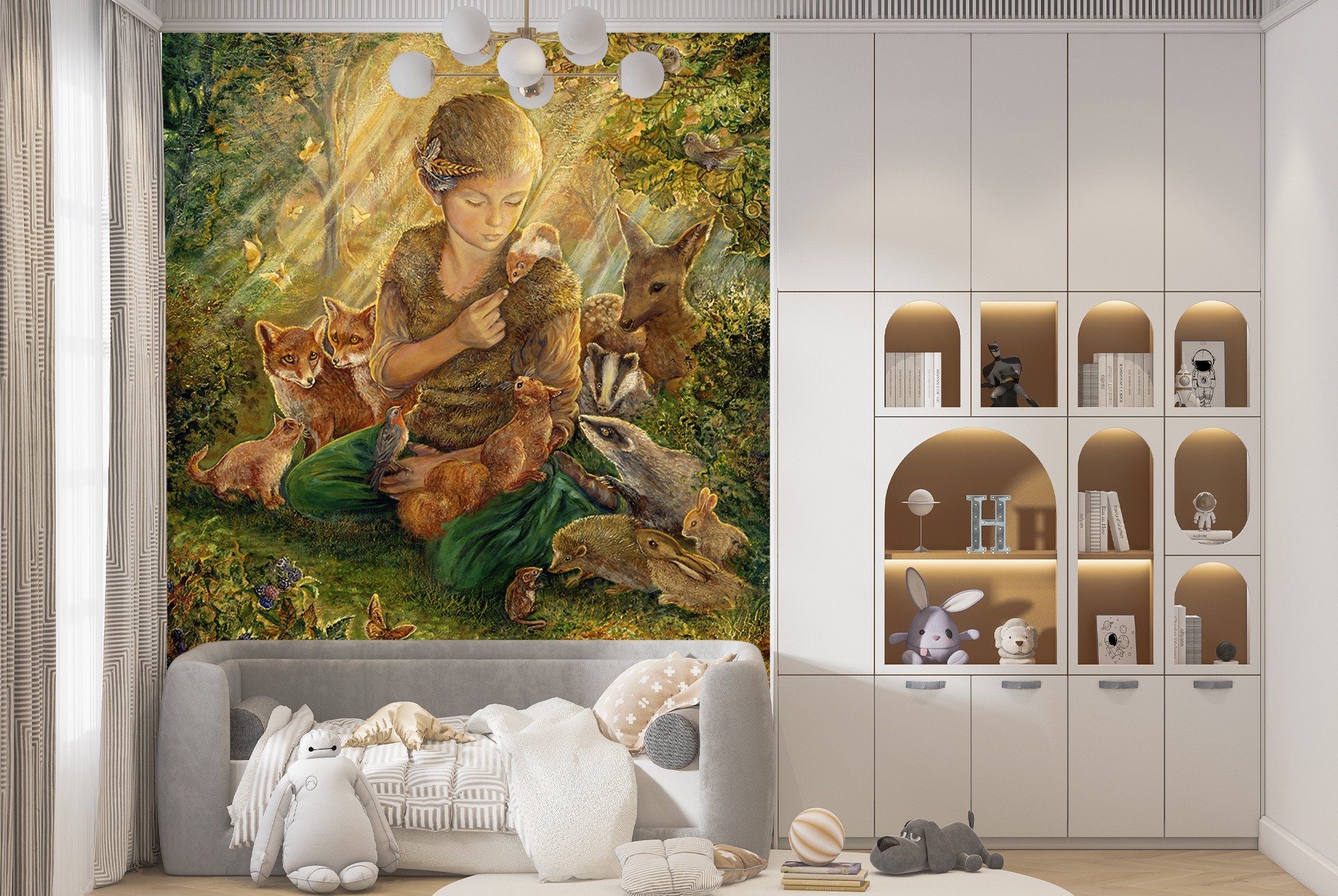 Forest Friends Wall Mural by Josephine Wall